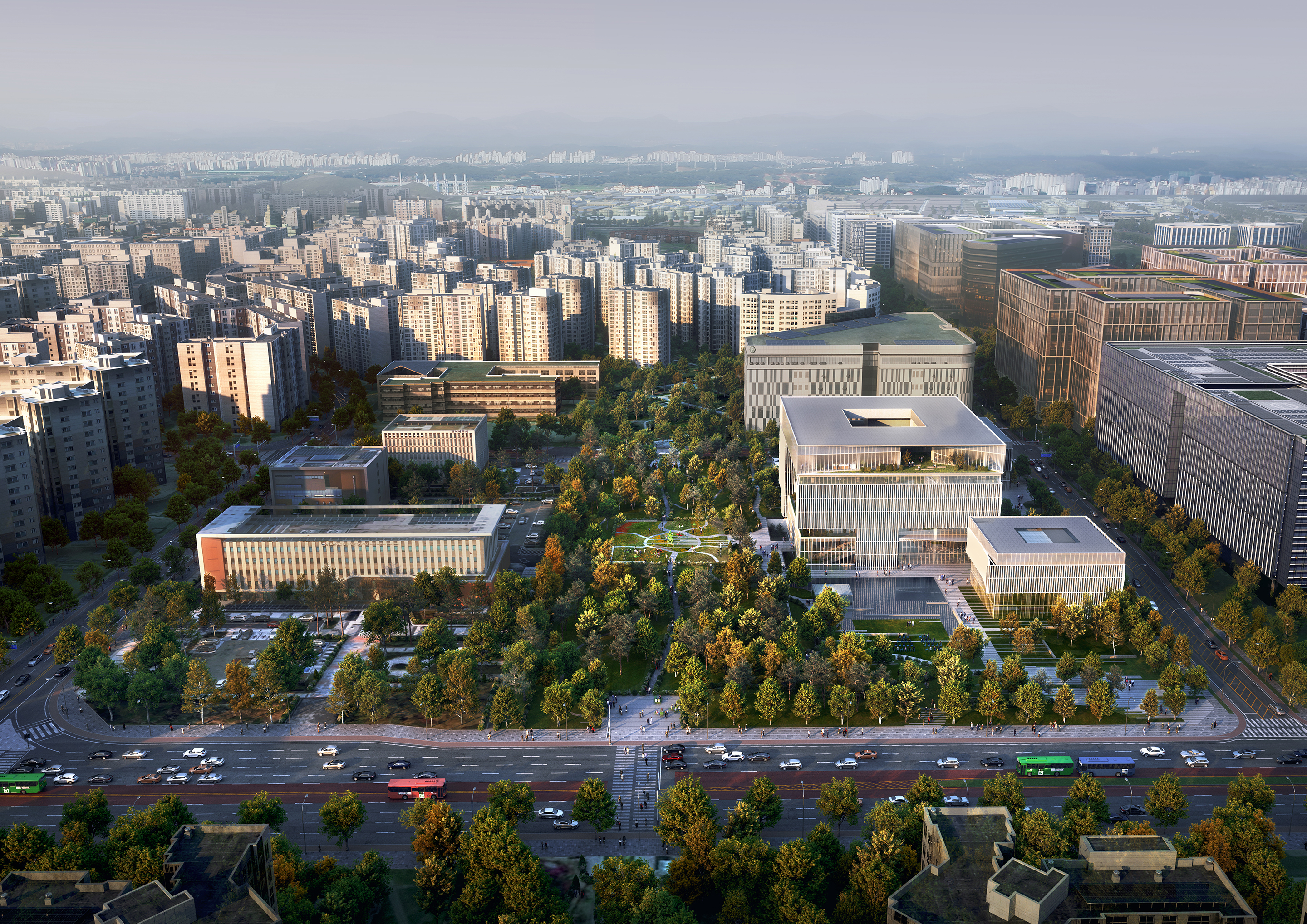 Gangseo-gu Government Office Complex by HAEAHN Architecture - Architizer