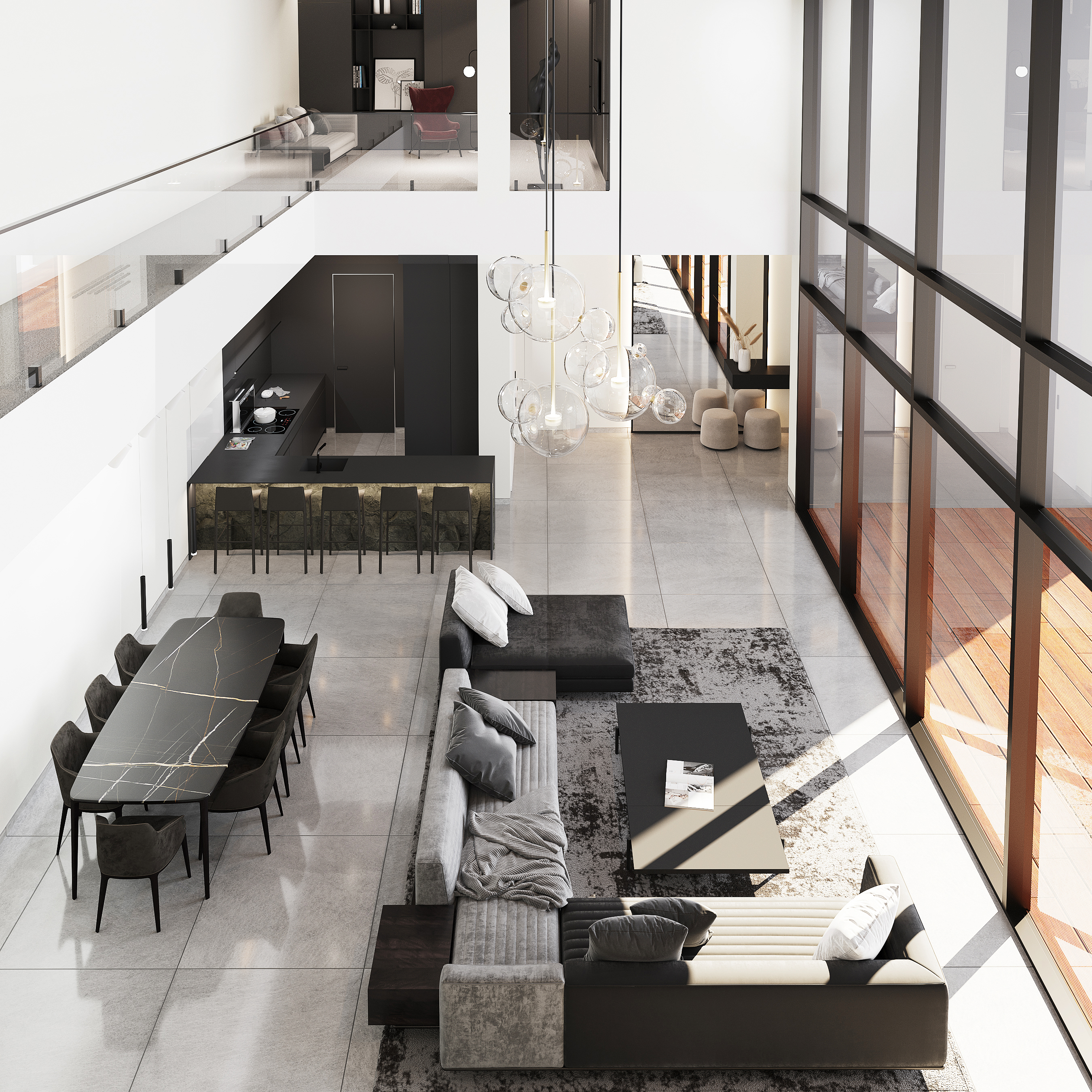 Black Edition House Interior by Golub Architects - Architizer