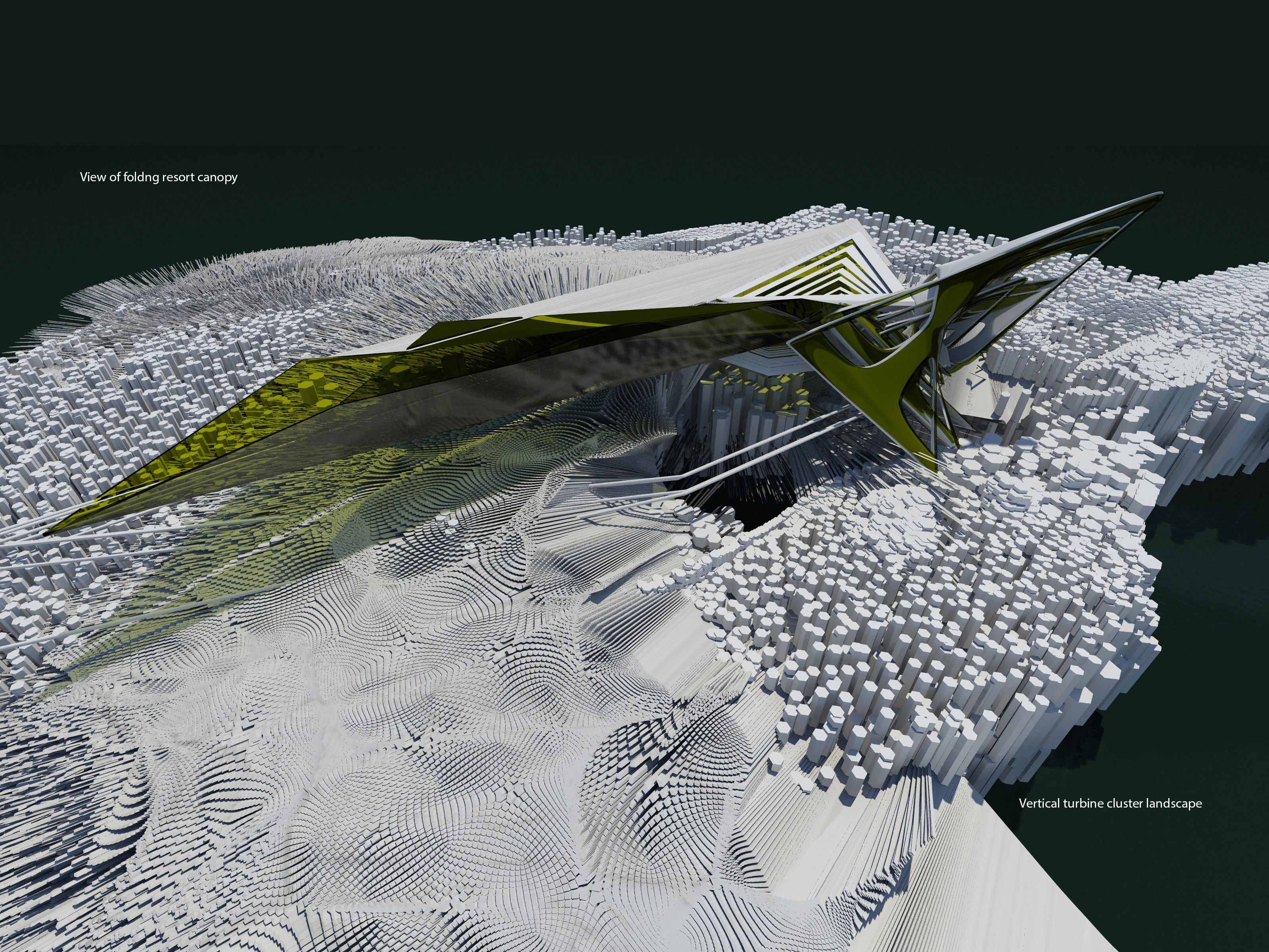 Hydrokinetic Geyser tidal pool resort by Margot Krasojevic Architecture ...