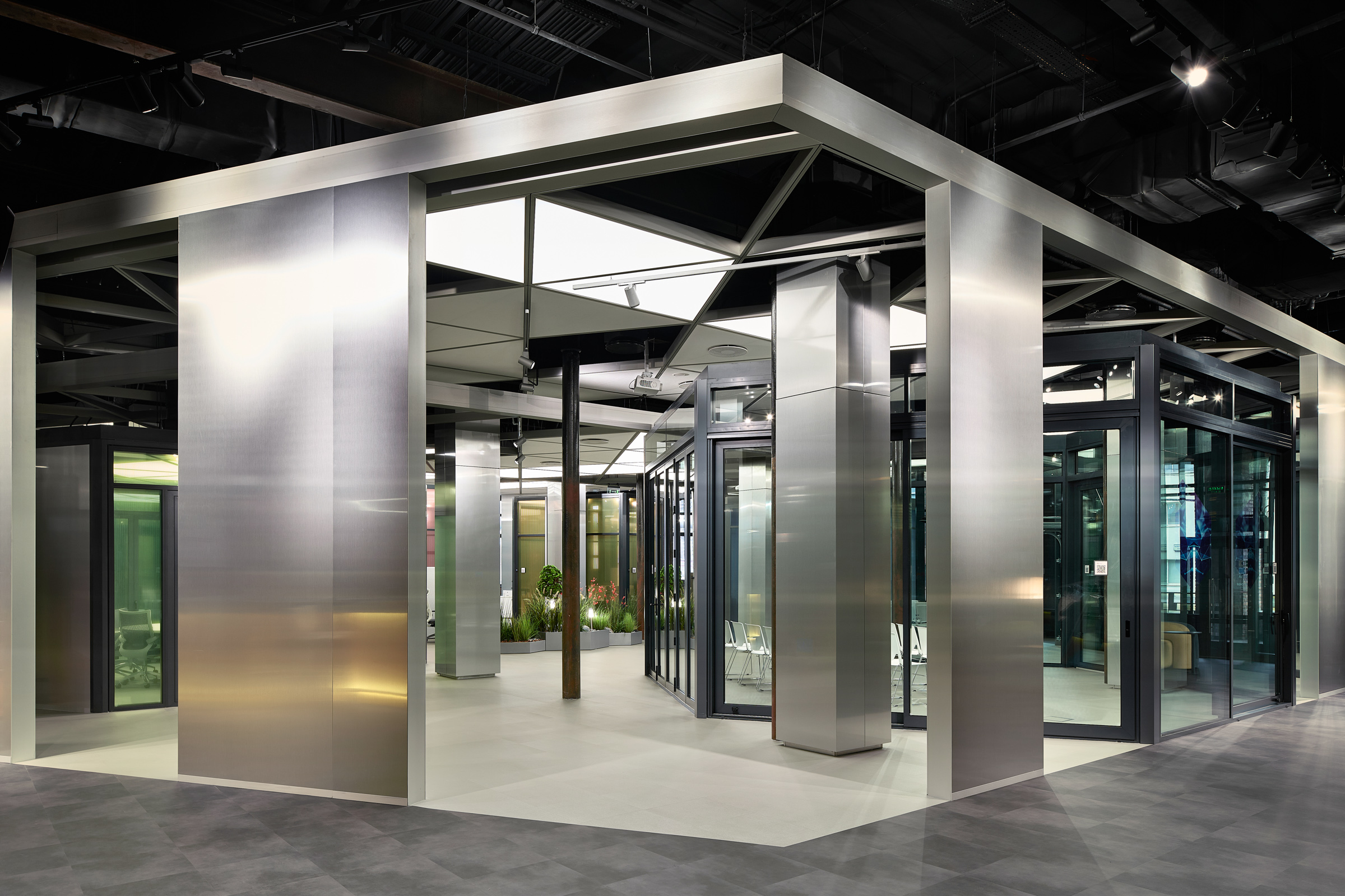 “Aluminum forest”/ Alutech Office-showroom by VOX ARCHITECTS - Architizer