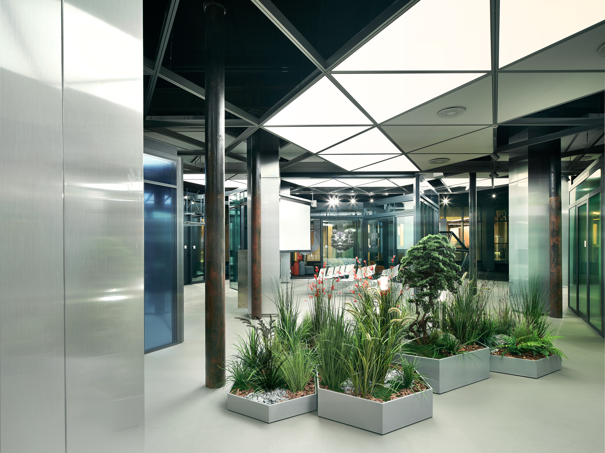 “Aluminum forest”/ Alutech Office-showroom by VOX ARCHITECTS - Architizer