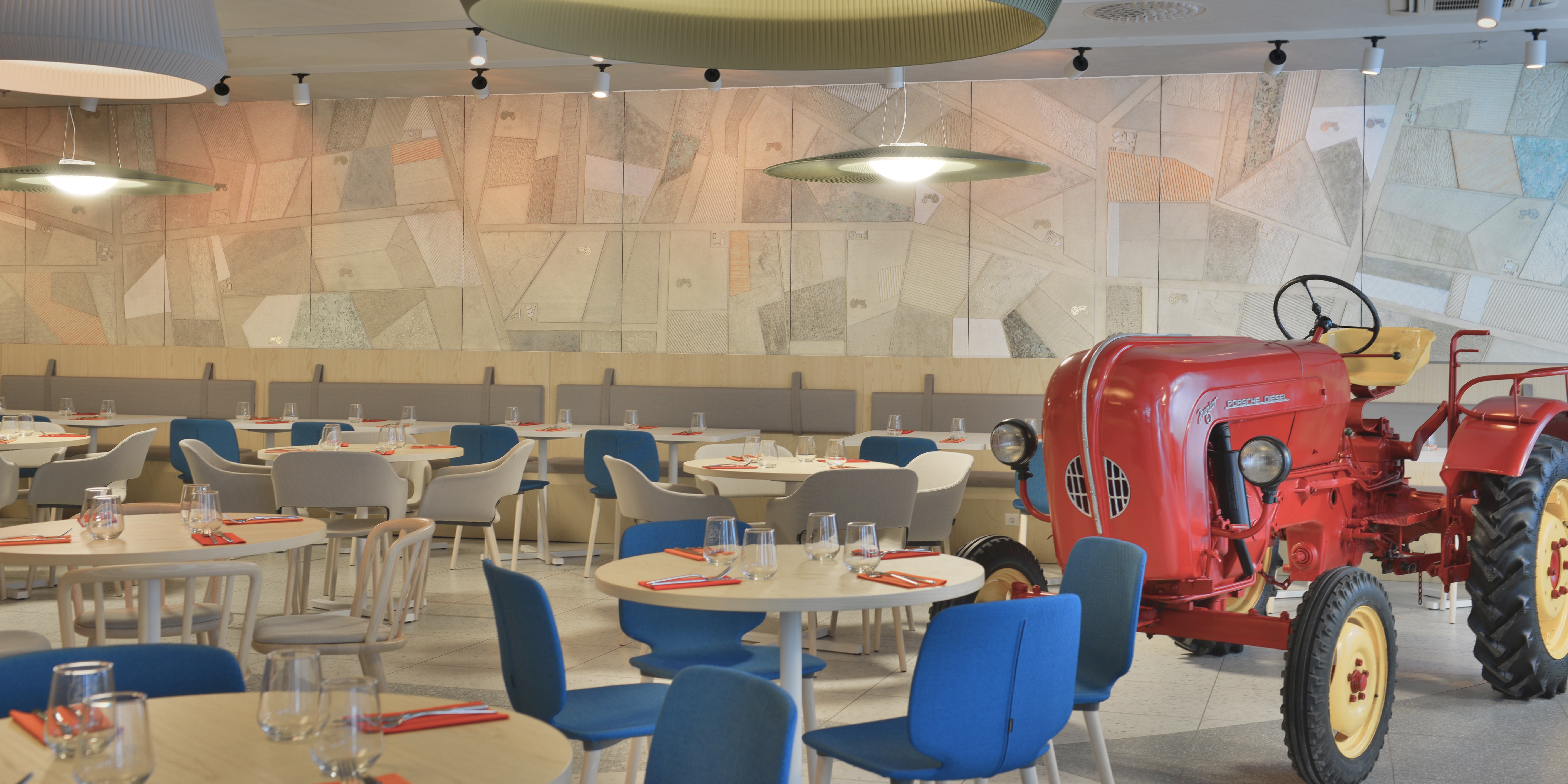 Traktor Farmfood Restaurant, Concrete surface by S39 Hybrid Design Ltd ...