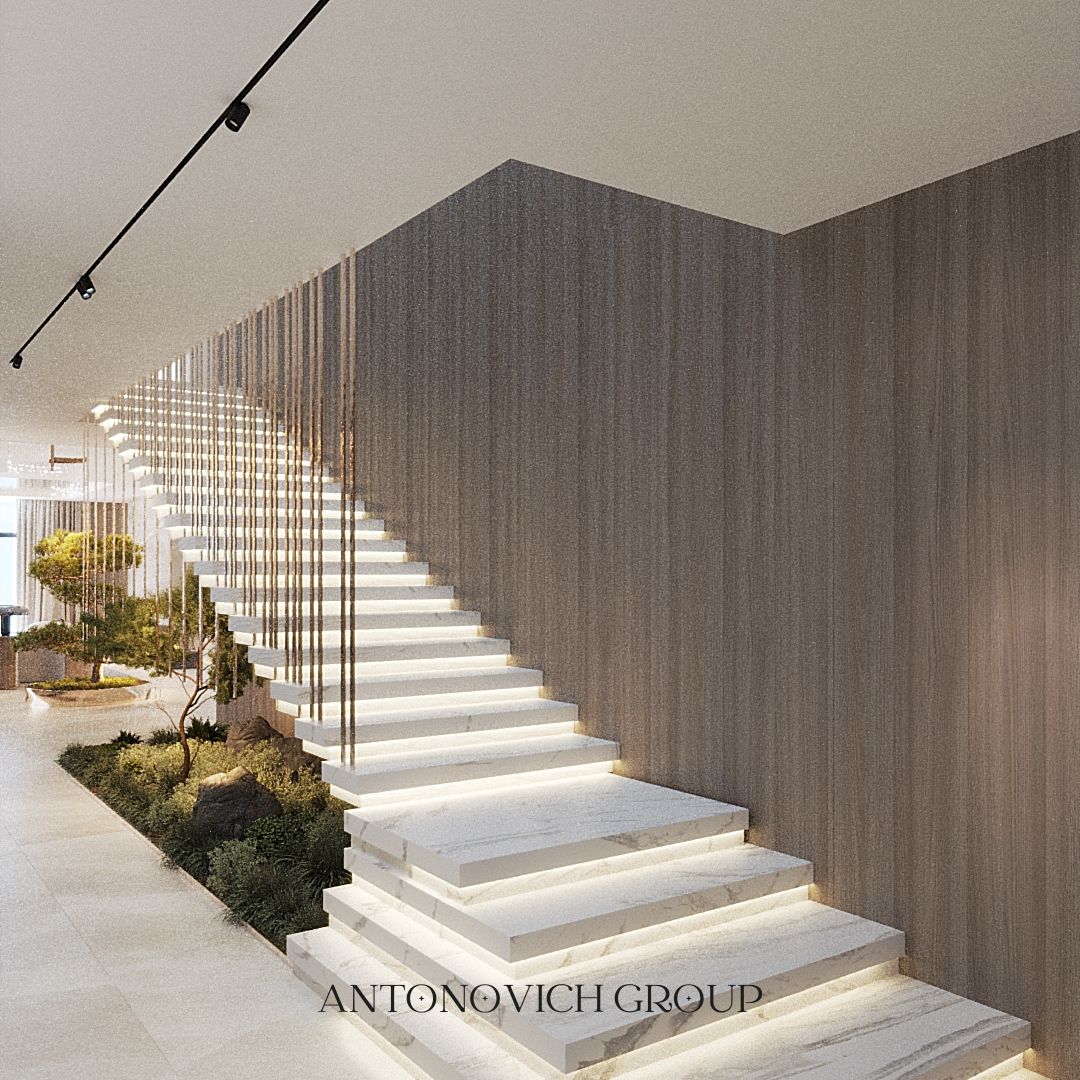 Aesthetic Staircase Design by Antonovich Group by LUXURY ANTONOVICH ...