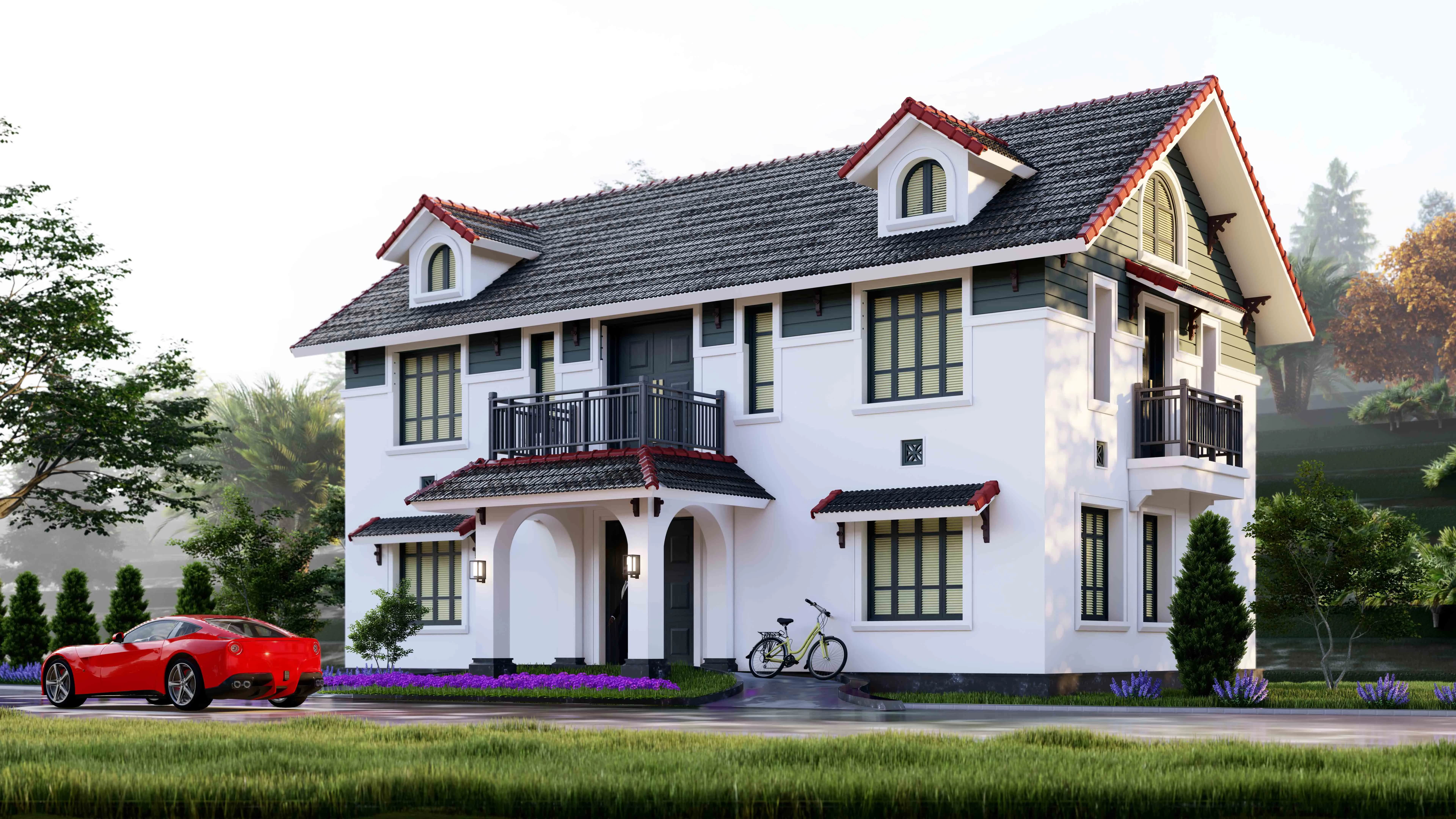 Beautiful Home 3D Exterior Rendering by The 2D3D Floor Plan Company ...