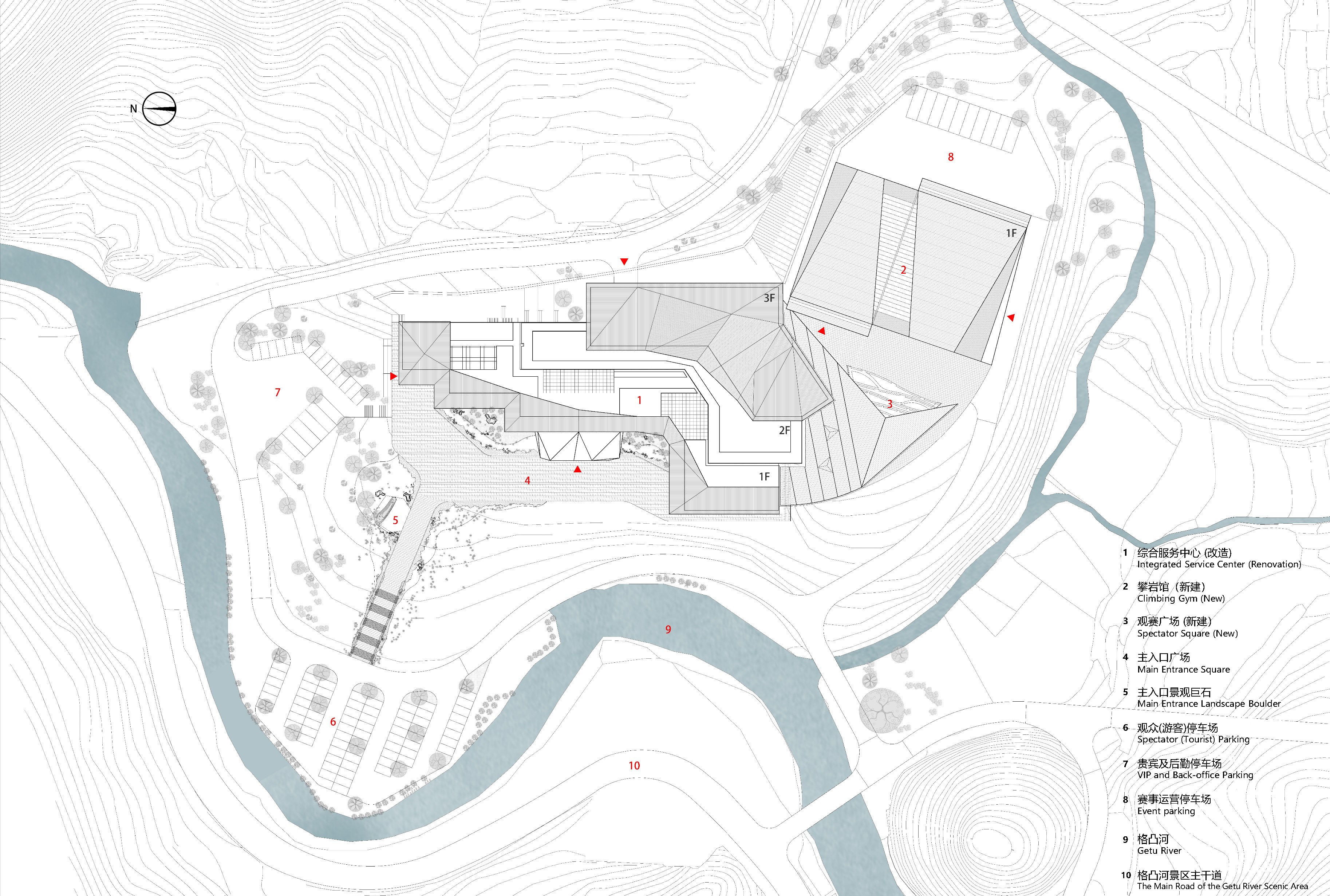 Getu Climbing Gymnasium of Ziyun - Twin Arch Timber Structure Salute to ...