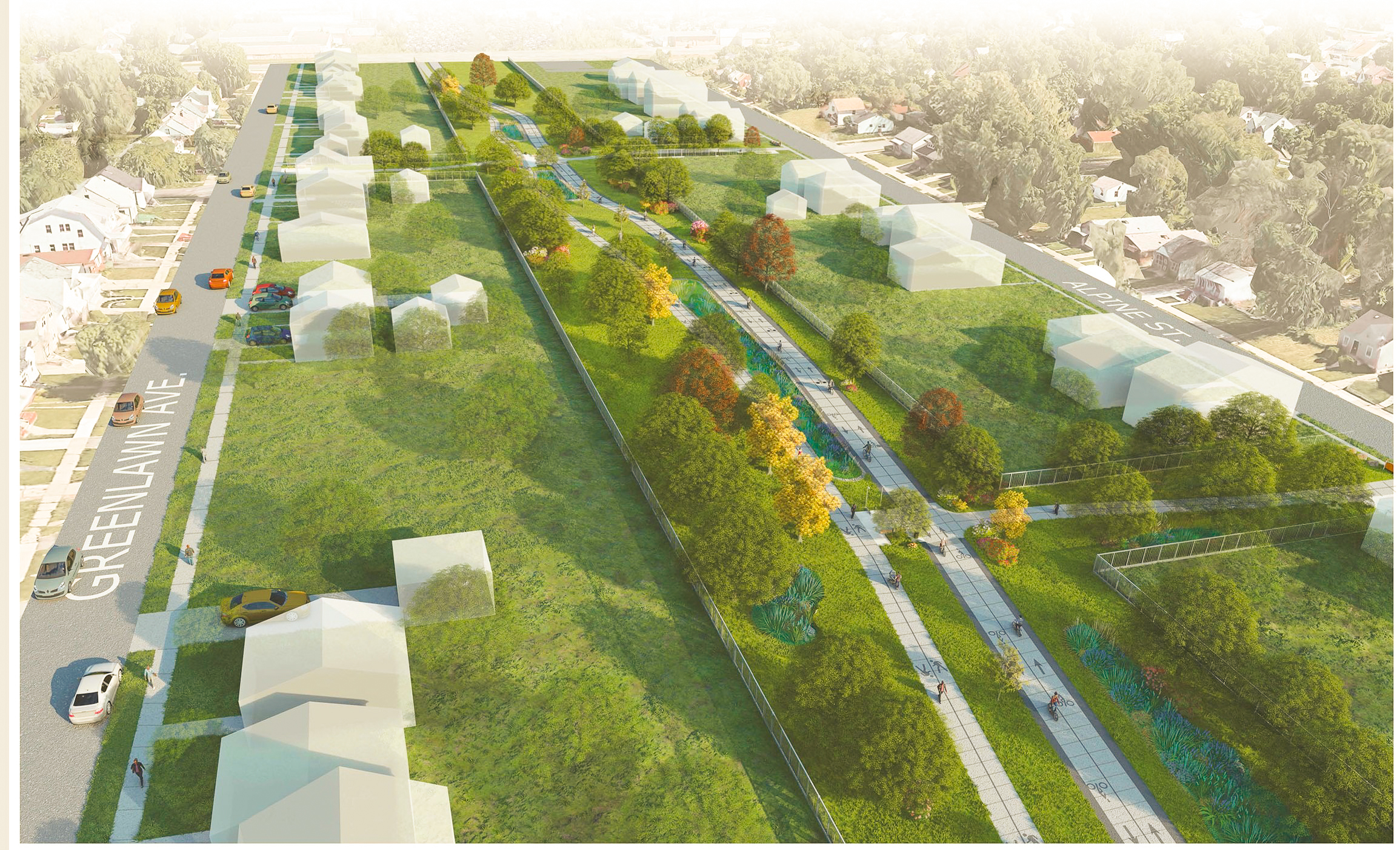 Joe Louis Greenway Framework Plan by SmithGroup - Architizer