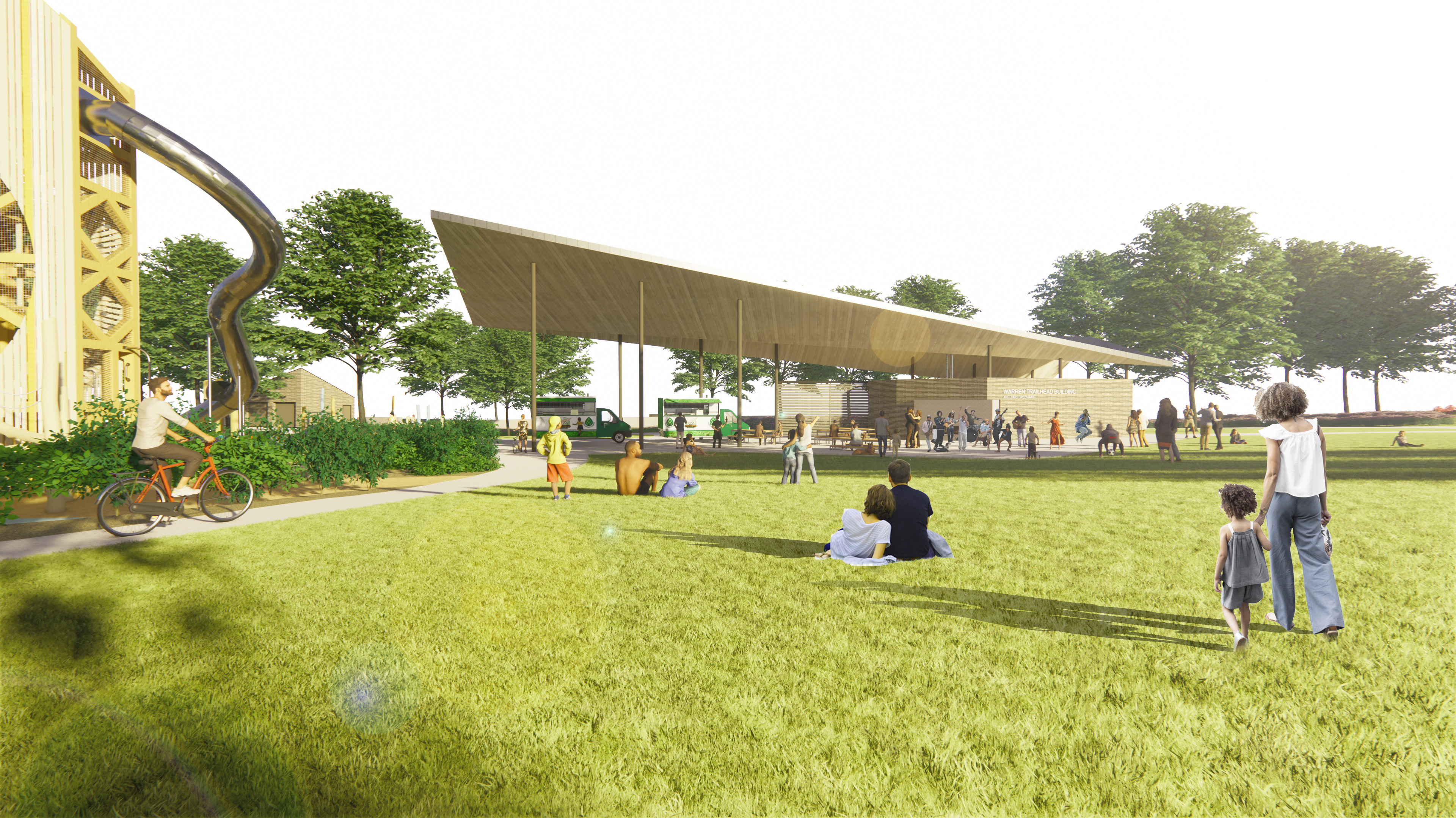 Joe Louis Greenway Framework Plan by SmithGroup - Architizer