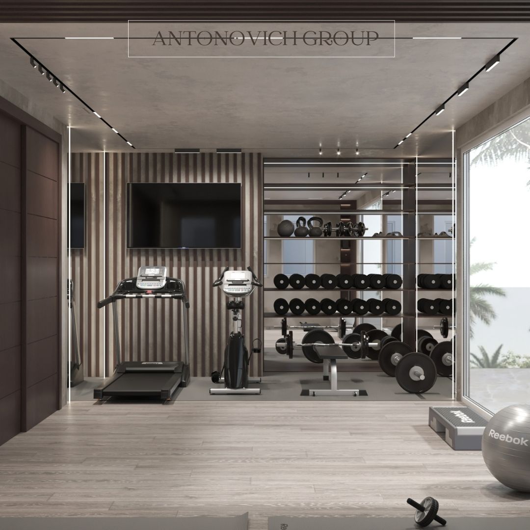Fitness Center and Gym Interior Design by LUXURY ANTONOVICH DESIGN ...