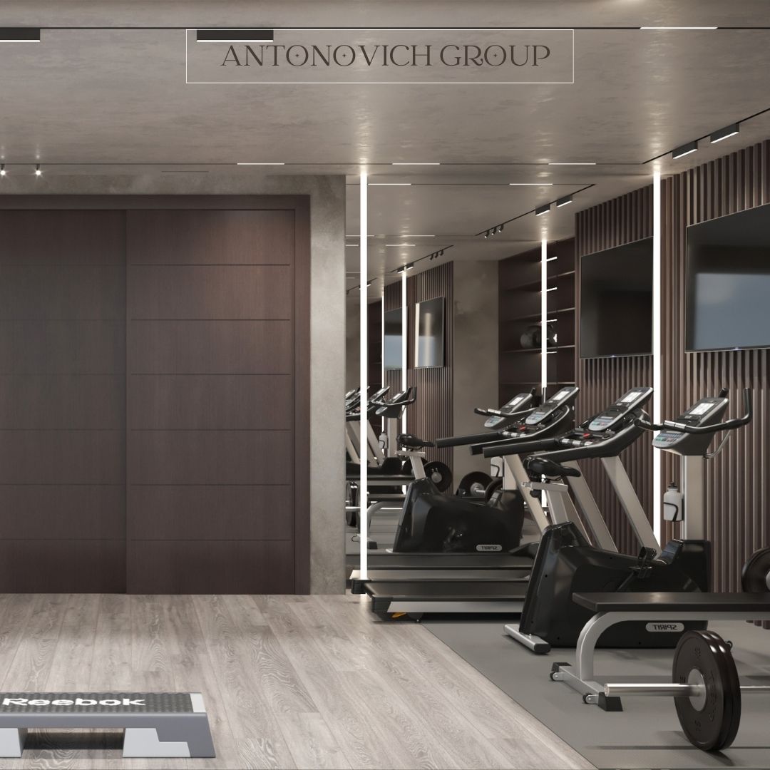Fitness Center and Gym Interior Design by LUXURY ANTONOVICH DESIGN ...