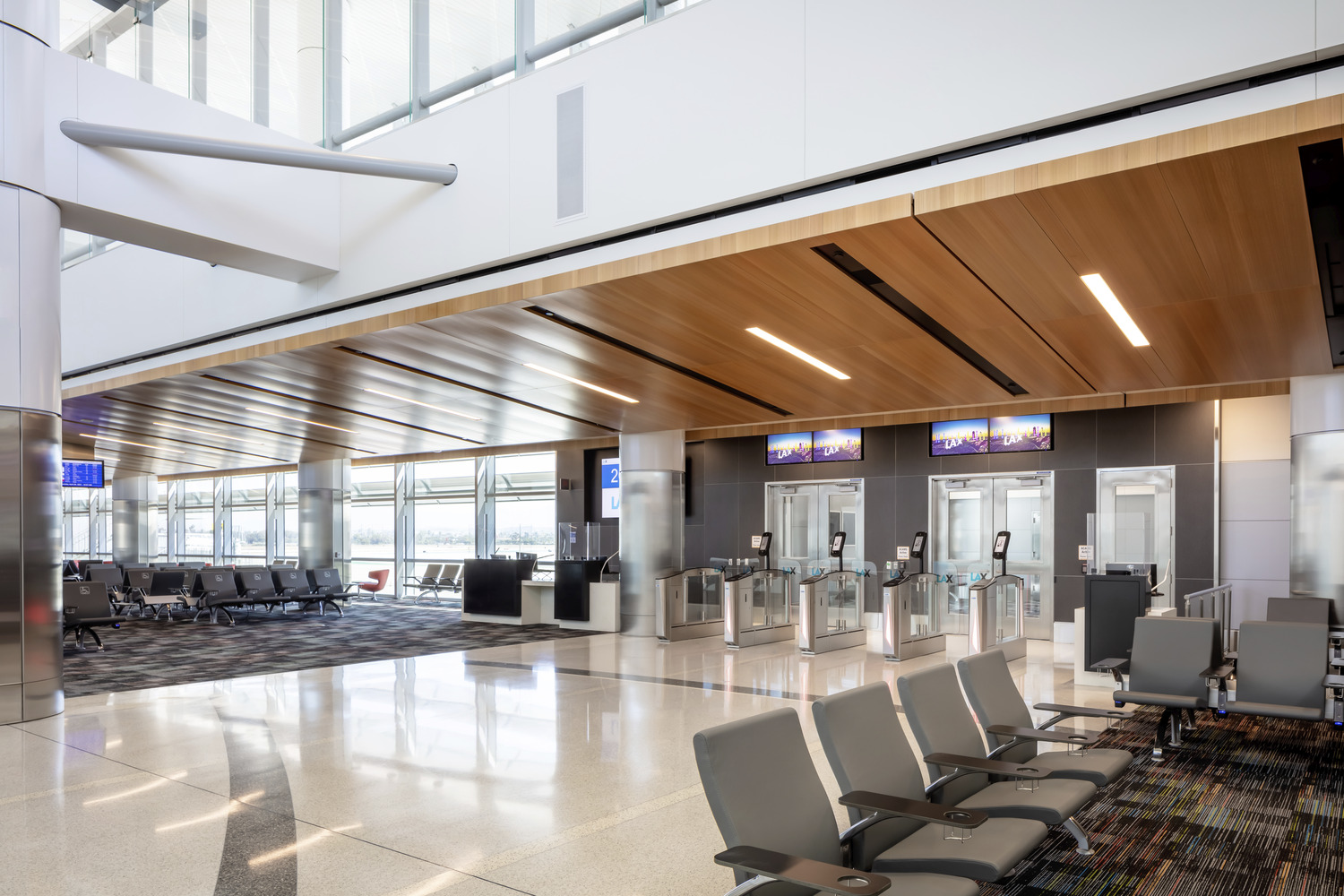 LAX West Gates at Tom Bradley by Corgan - Architizer