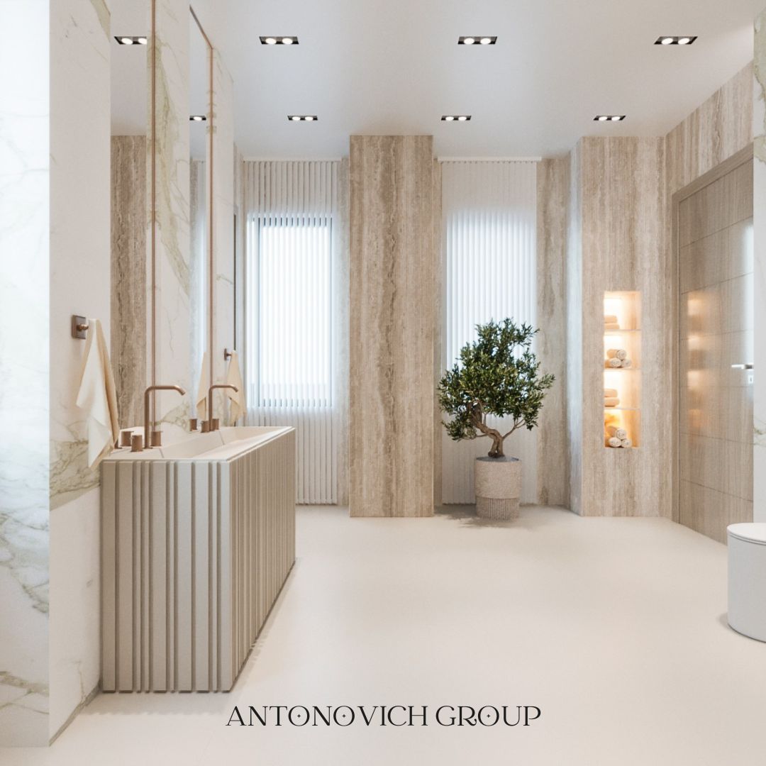 Sanitary Services for Modern Bathroom by LUXURY ANTONOVICH DESIGN ...
