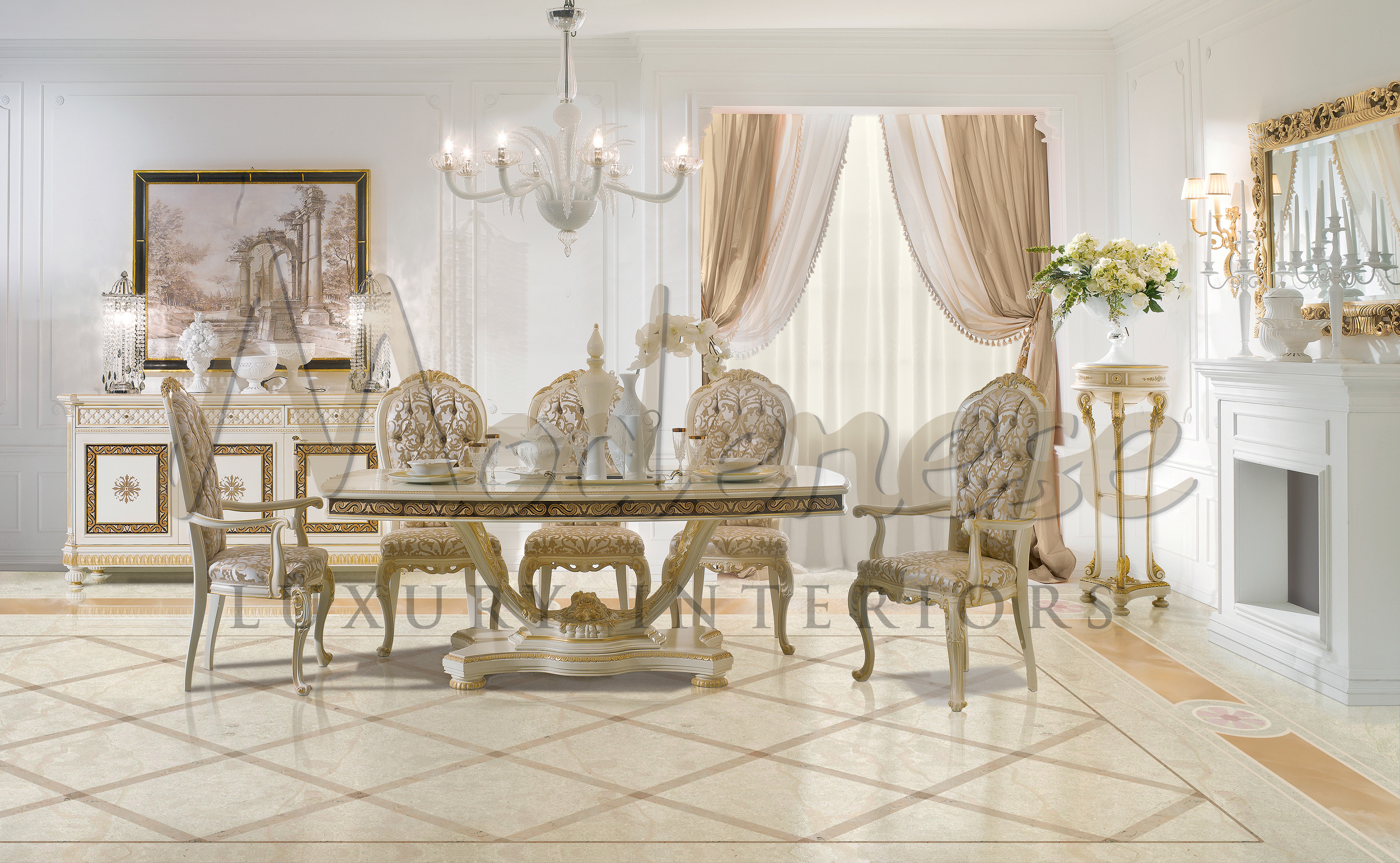 Elegant Dining Room Design by MODENESE Luxury Interiors - Architizer