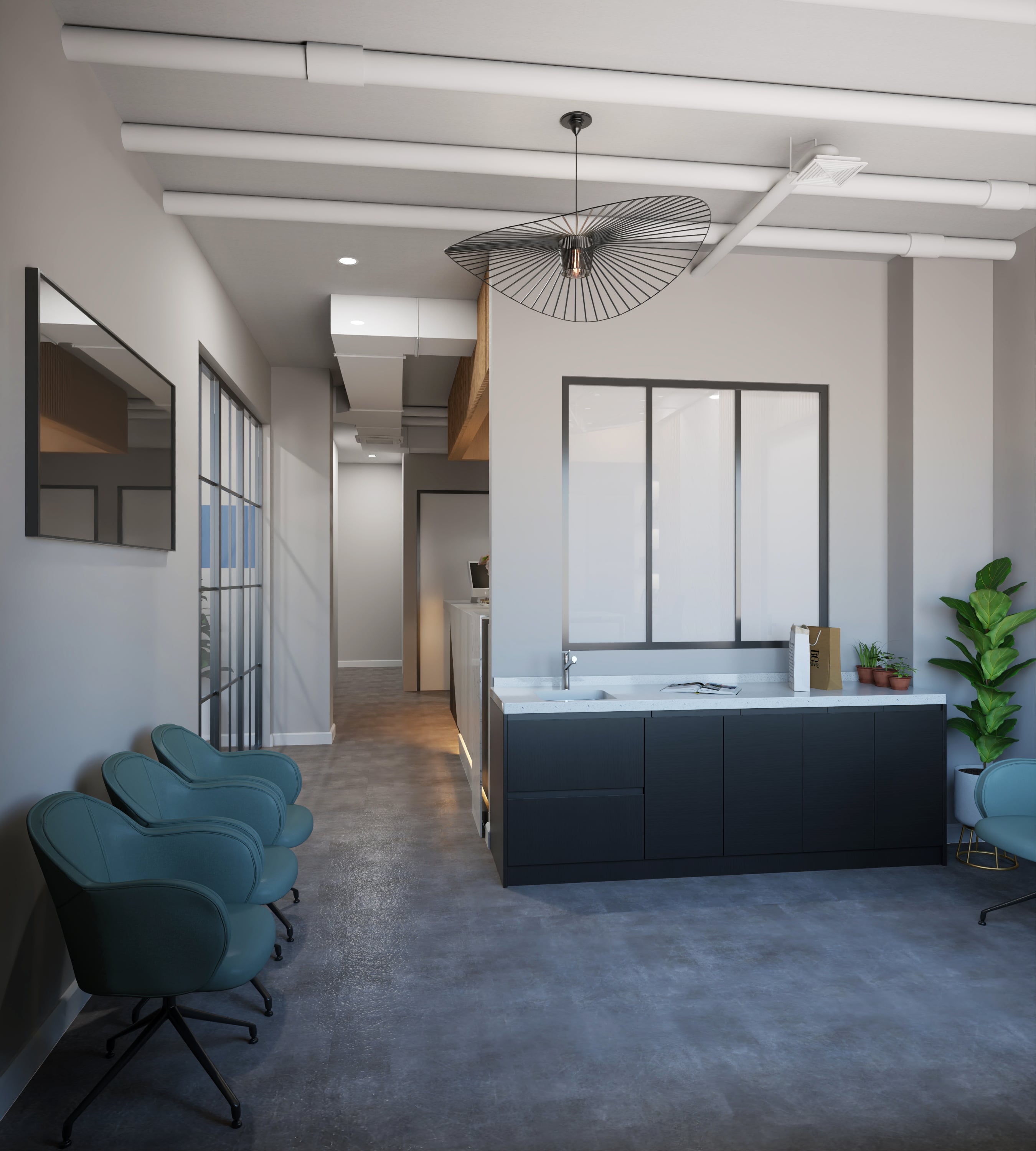 Dental Clinic 3D Interior Rendering Perspective Views by The 2D3D Floor ...