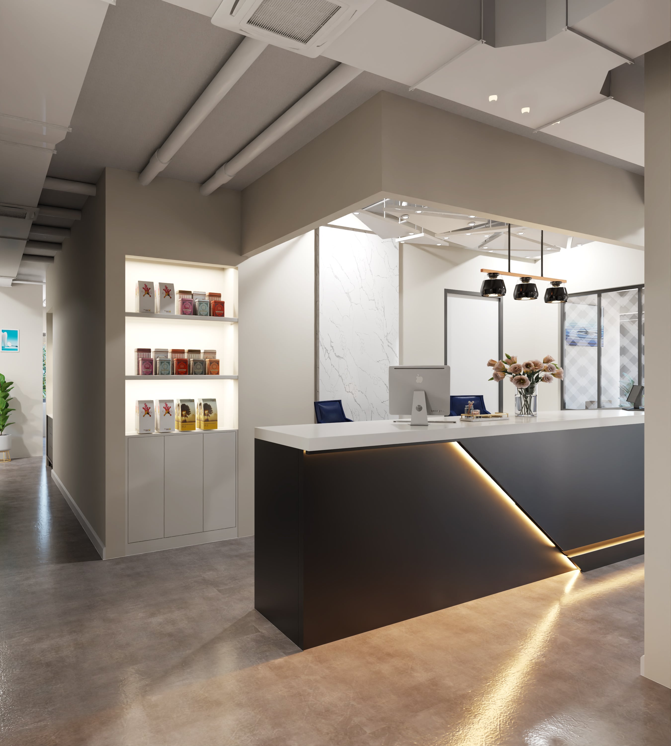 3D Interior Rendering for Reception by The 2D3D Floor Plan Company ...