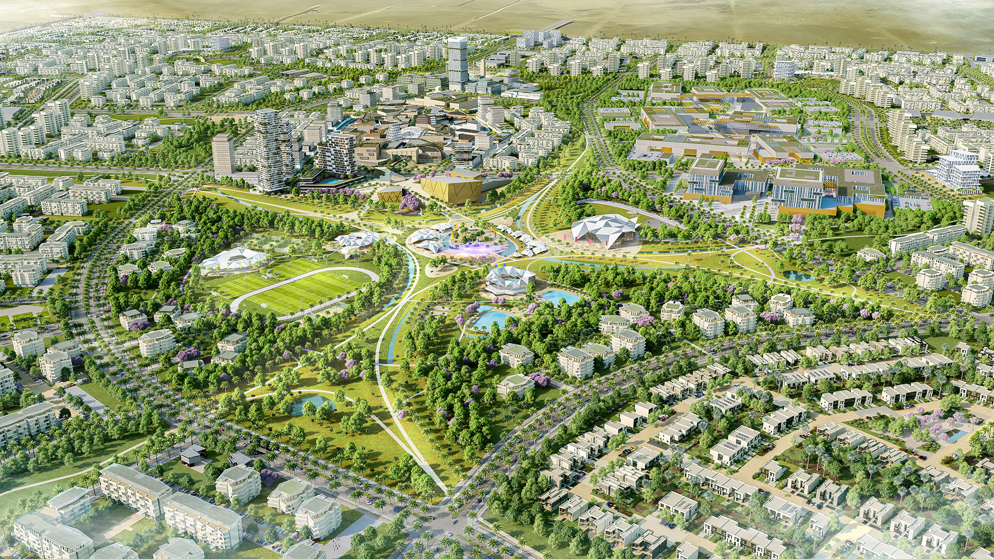 Integrated Planning Badya City by AS+P Albert Speer + Partner GmbH ...