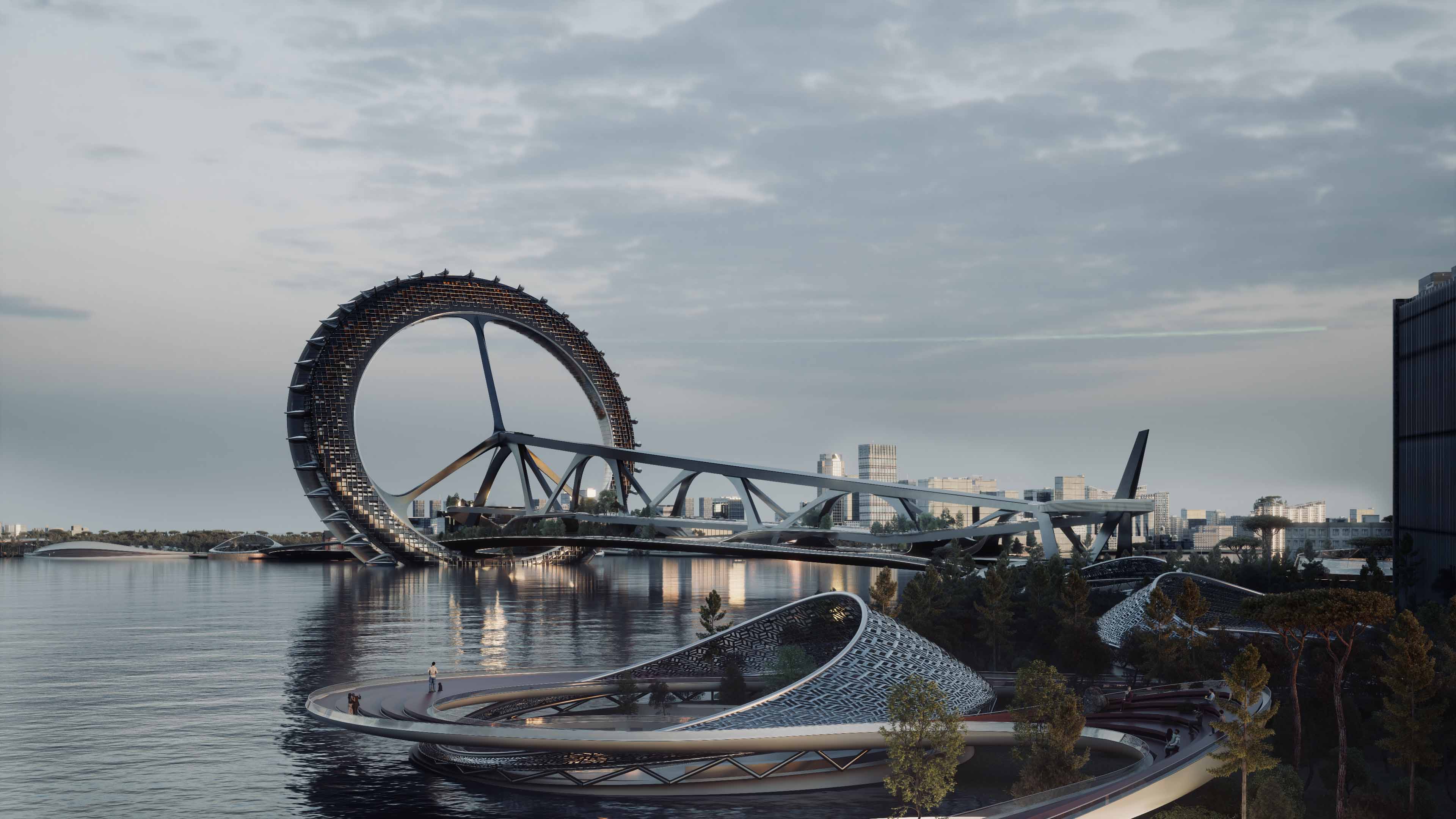 New York Financial Bridge by Kalbod Design Studio - Architizer