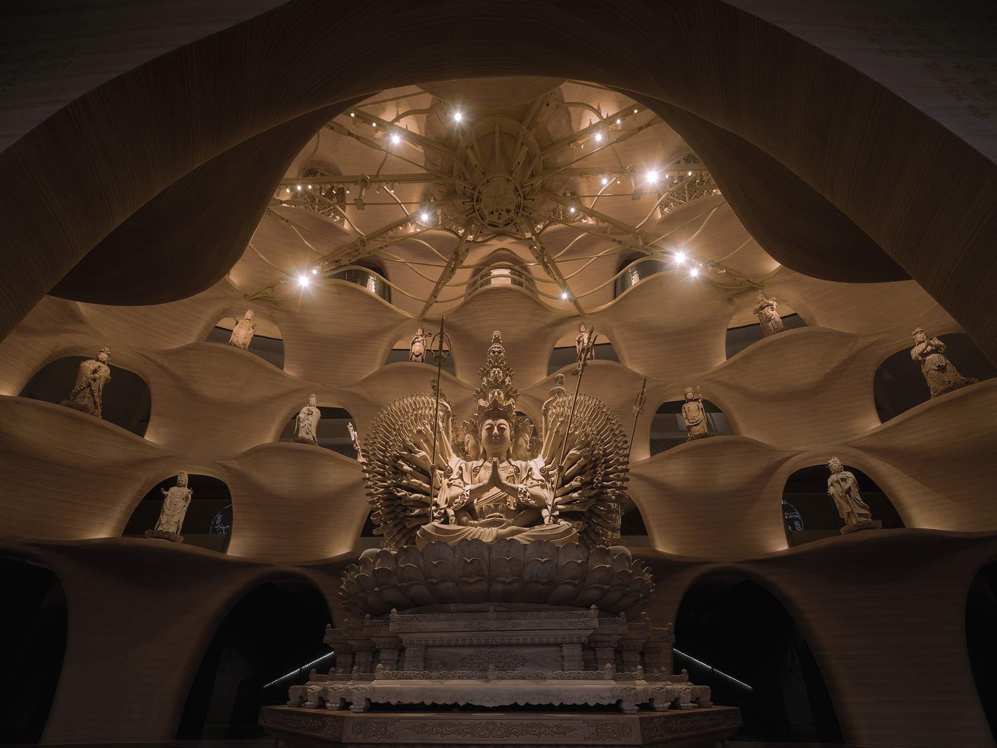 Zushan· Ji Xin Monastery· Wood Buddha Statue Museum by ARCHSTUDIO ...