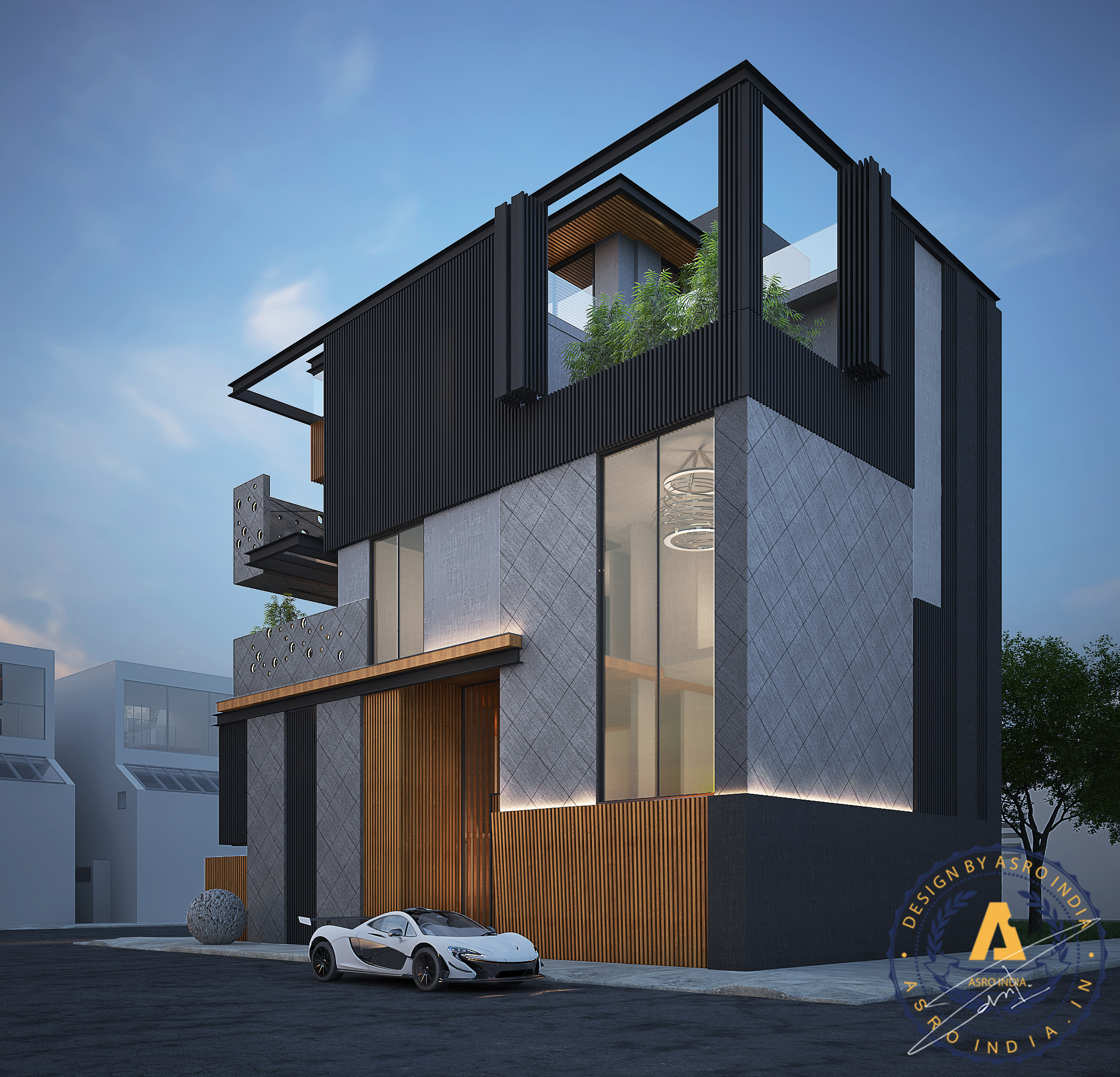 Cubist-inspired Facade by ASRO Arcade - Architizer