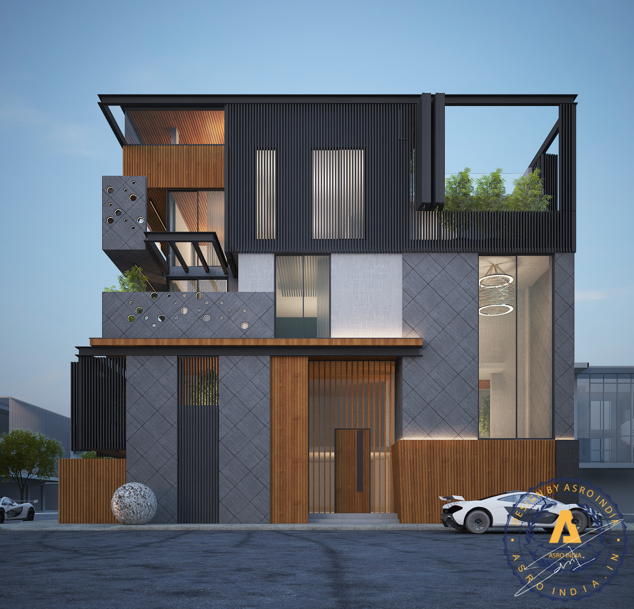 Cubist-inspired Facade by ASRO Arcade - Architizer