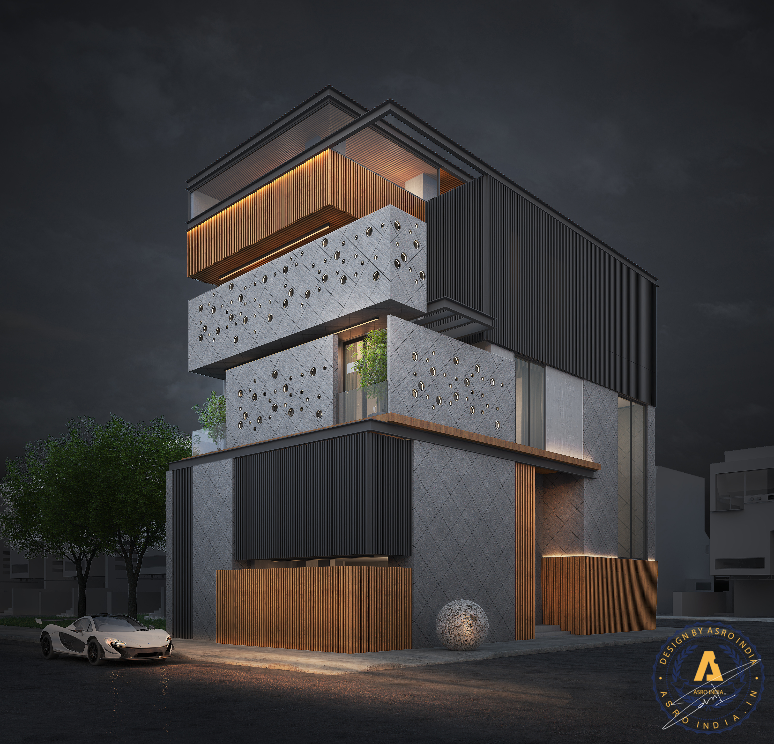 Cubist-inspired Facade by ASRO Arcade - Architizer