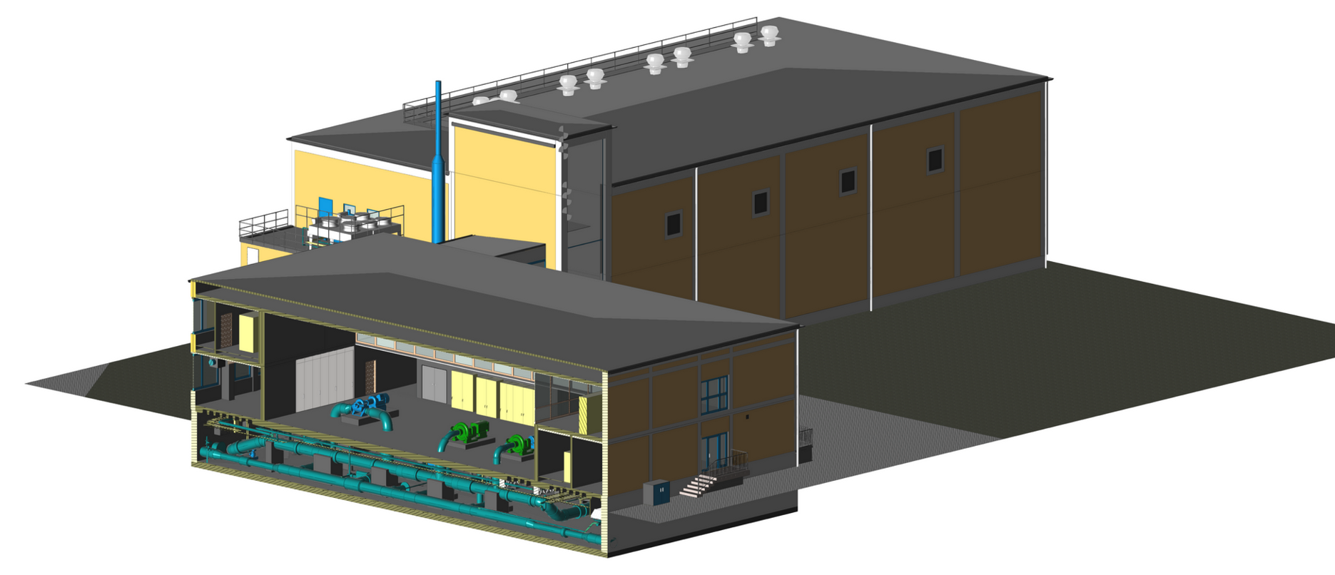 Scan to BIM of a hydroelectric power plant in Germany by Miviso GmbH ...