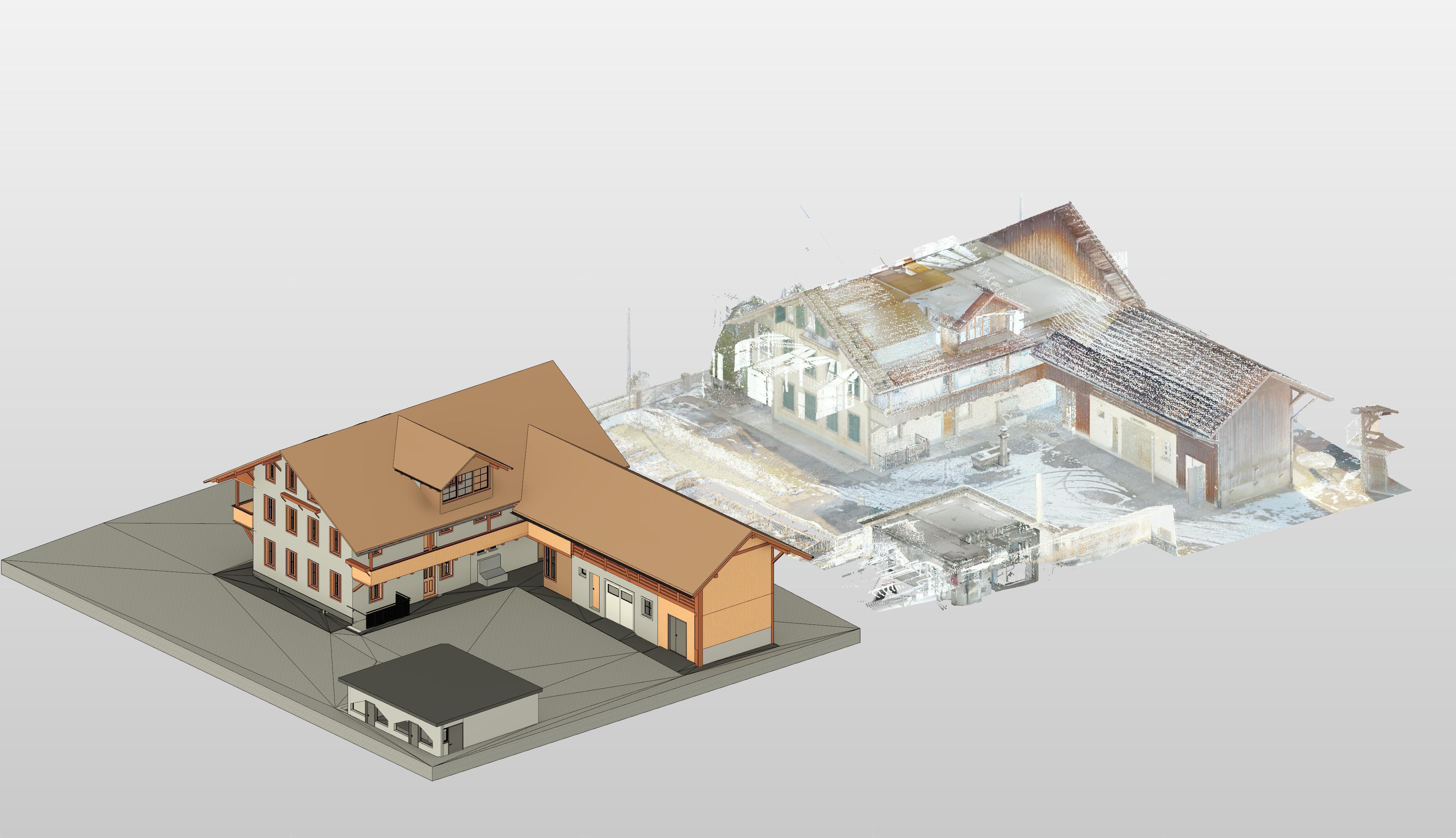 Scan to 3D CAD of a greenhouse building in Switzerland by Miviso GmbH ...