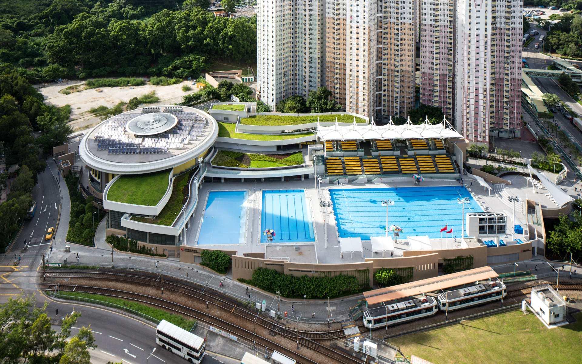 Tuen Mun North West Swimming Pool by Ronald Lu & Partners - Architizer