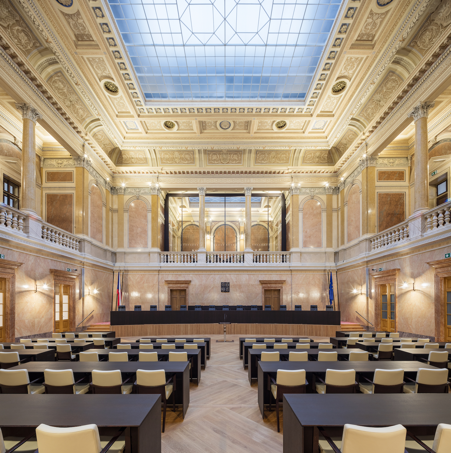 The interiors of the Constitutional Court of the Czech Republic by MOAD ...