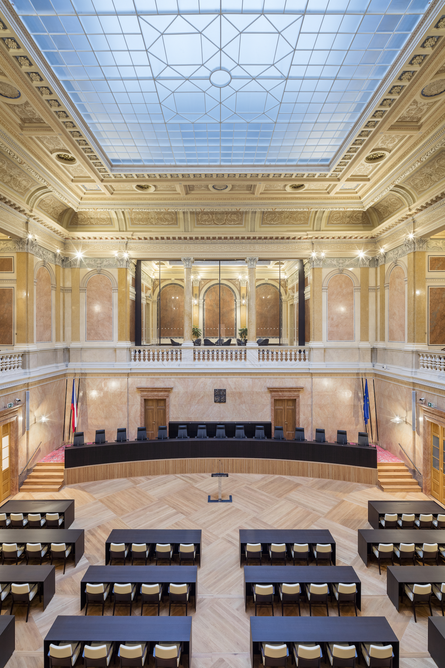 The interiors of the Constitutional Court of the Czech Republic by MOAD ...