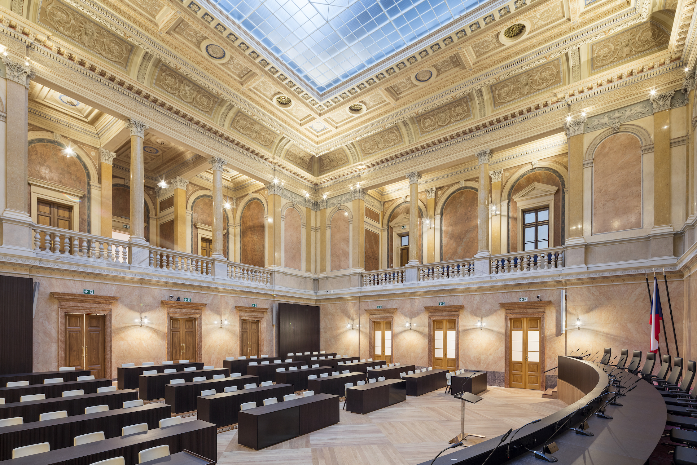 The interiors of the Constitutional Court of the Czech Republic by MOAD ...