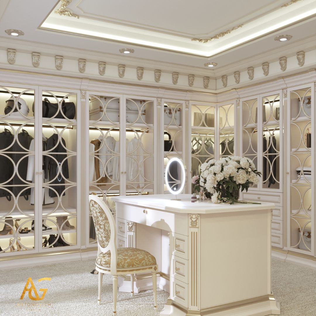 "Elegance Redefined: Master Dressing Room Interior Design and Joinery ...