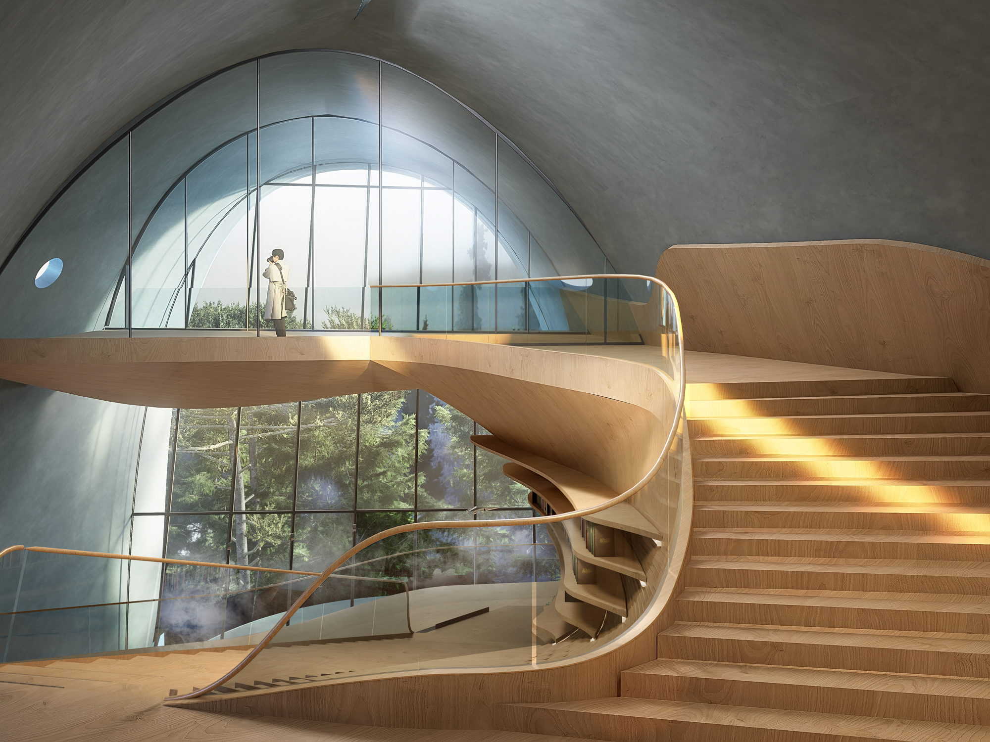 Linhai Galaxy Library by LYCS Architecture - Architizer