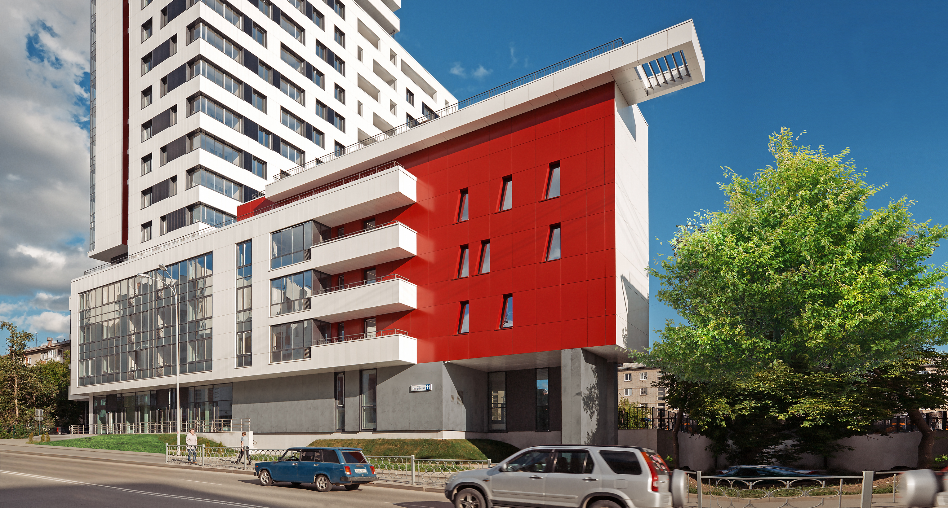 Multi-storey residential building "7th sky" by ARCHINFORM - Architizer