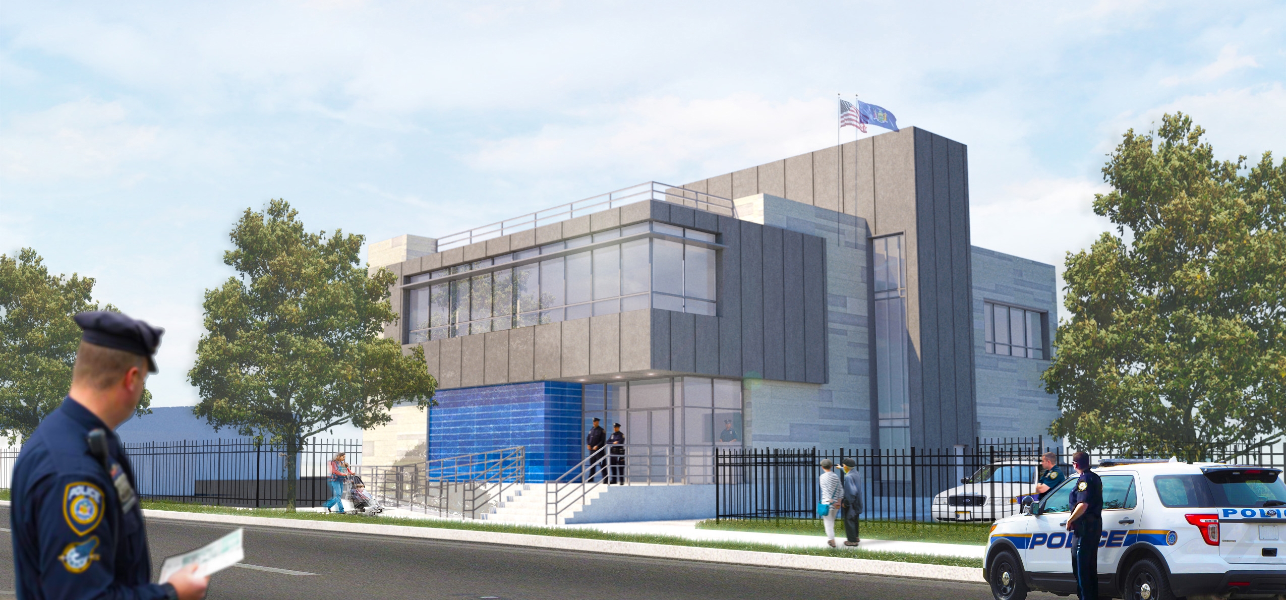 MTA District 9 Police Facility by di Domenico + Partners, LLP - Architizer