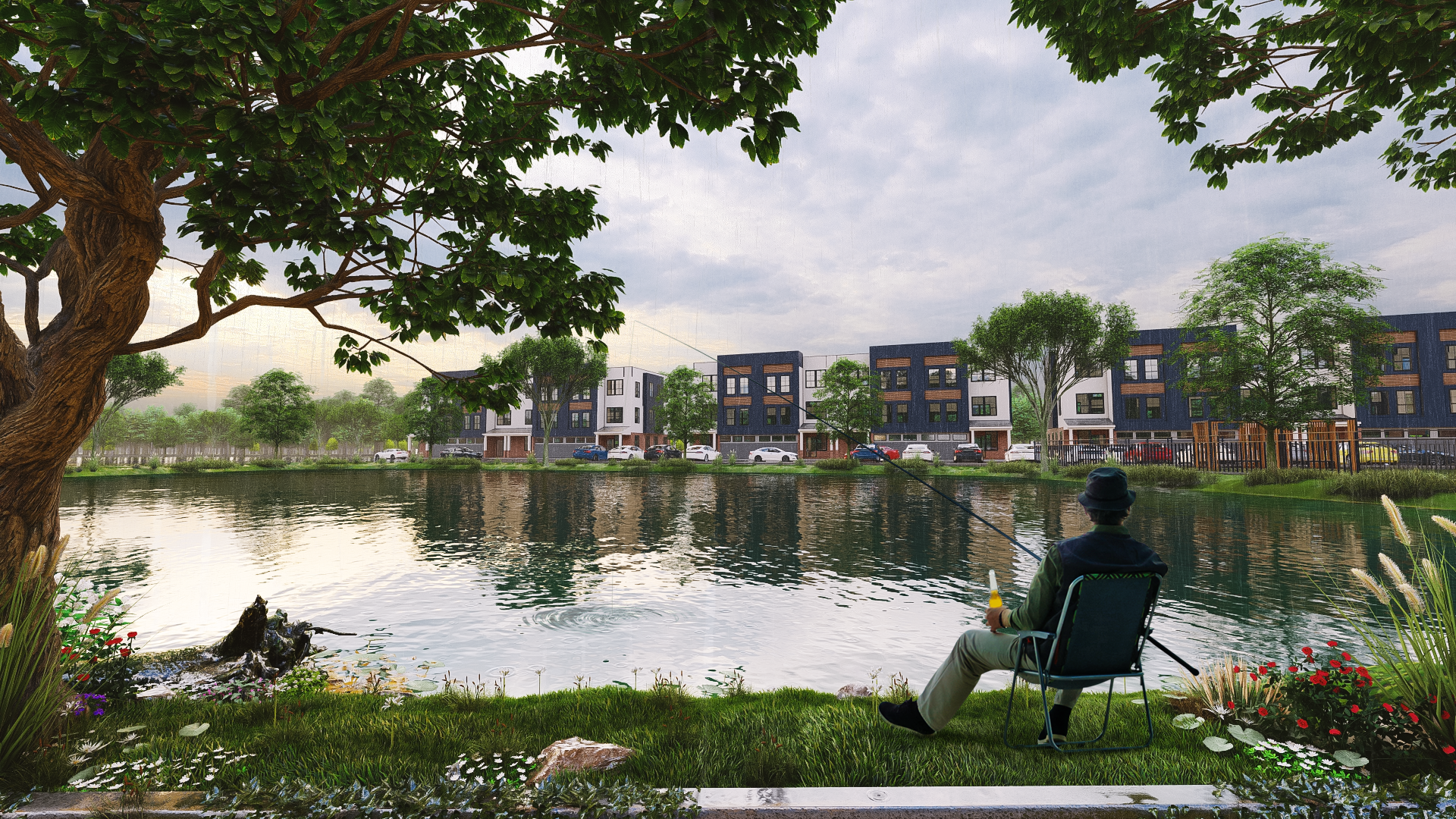 Lakeside Condominium Serenity: 3D Architectural Walkthrough in Moscow, Russia 🏞️🏙️🏢 by Yantram ...