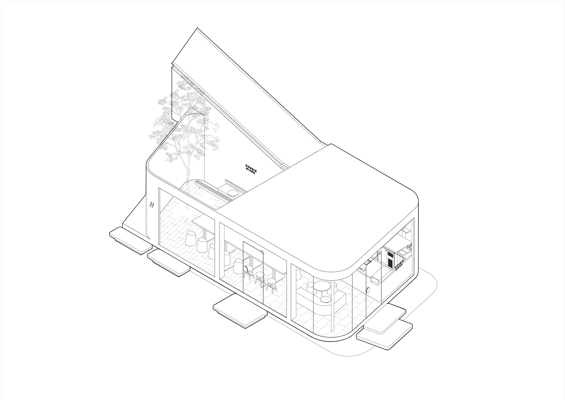 Double Slash Coffee Space by Spacy Architecture - Architizer