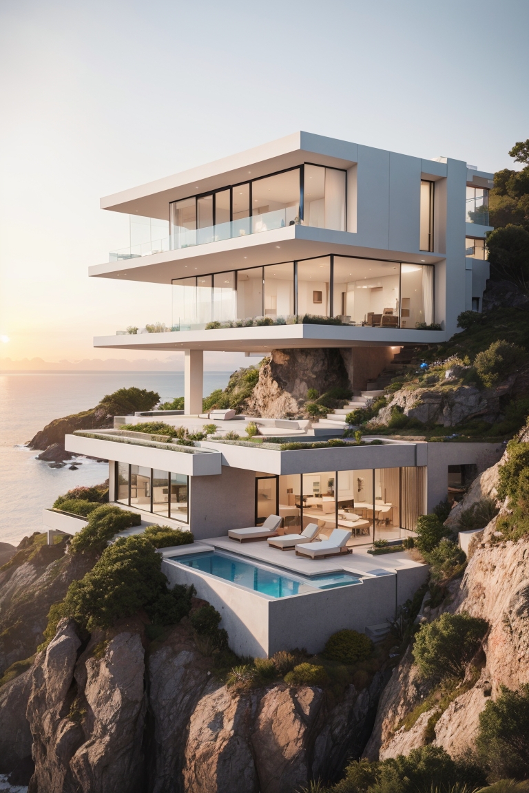 Cliffside residence by Sha design studio - Architizer
