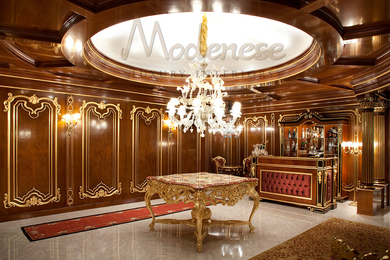 Stylish Lobby Interior Design by MODENESE Luxury Interiors - Architizer