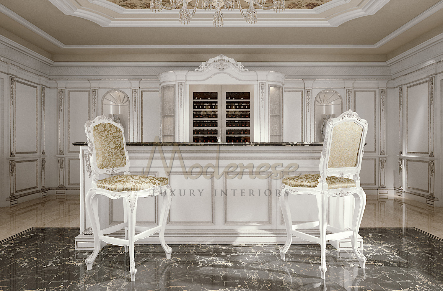 Baroque Style Kitchen Design by MODENESE Luxury Interiors - Architizer