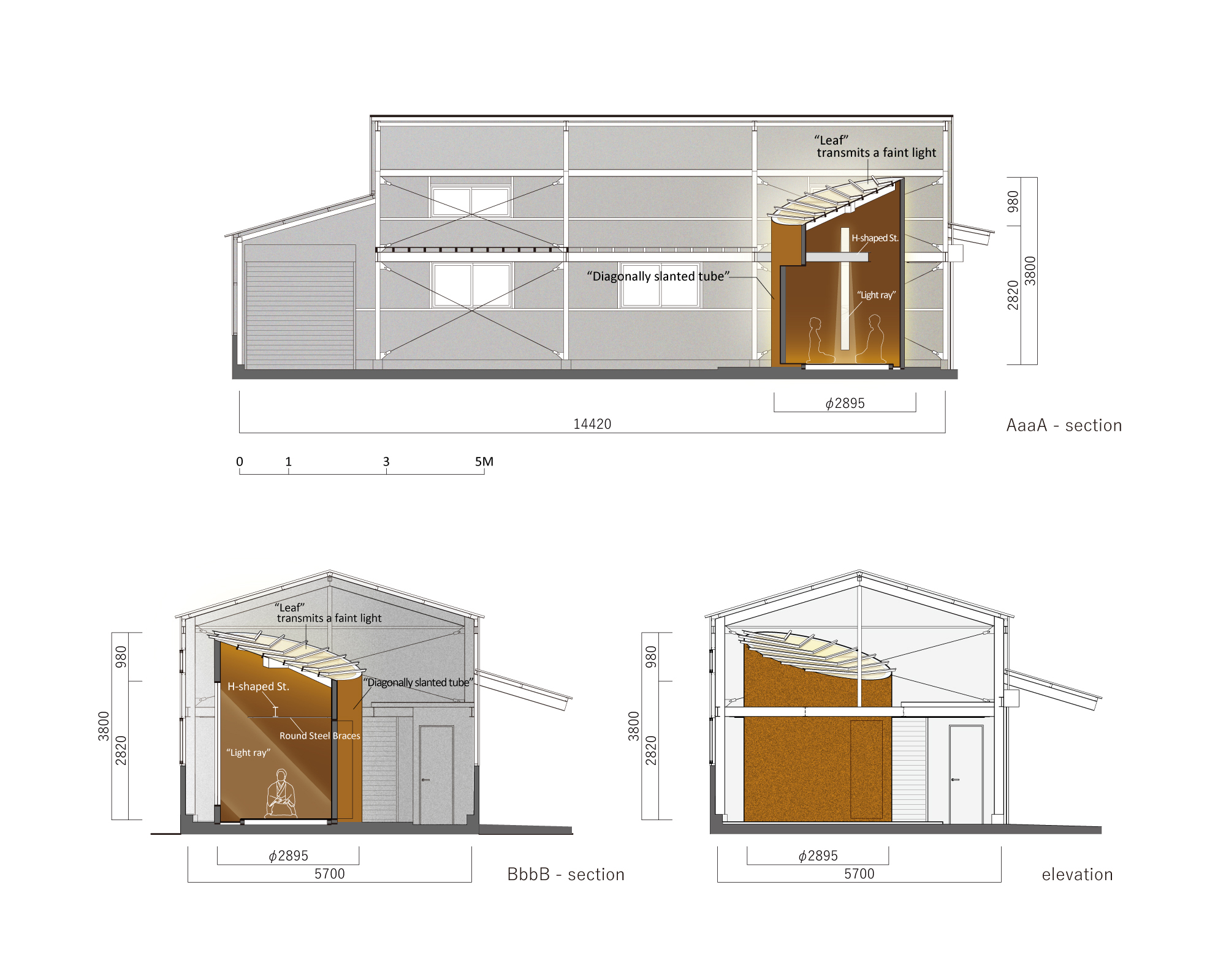 A "diagonally slanted tube" by nano Architects - Architizer