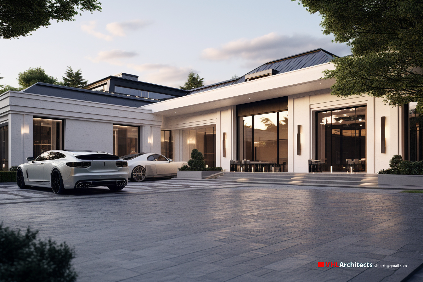 White Classic Villa by VoHuuLinh Architects by Vo Huu Linh Architects ...