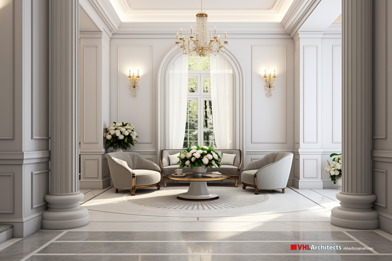 White Classic Villa by VoHuuLinh Architects by Vo Huu Linh Architects ...