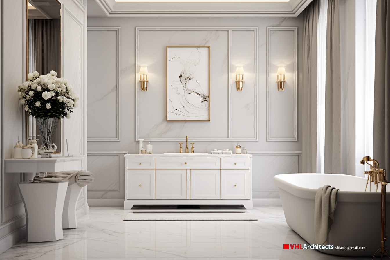 White Classic Villa by VoHuuLinh Architects by Vo Huu Linh Architects ...