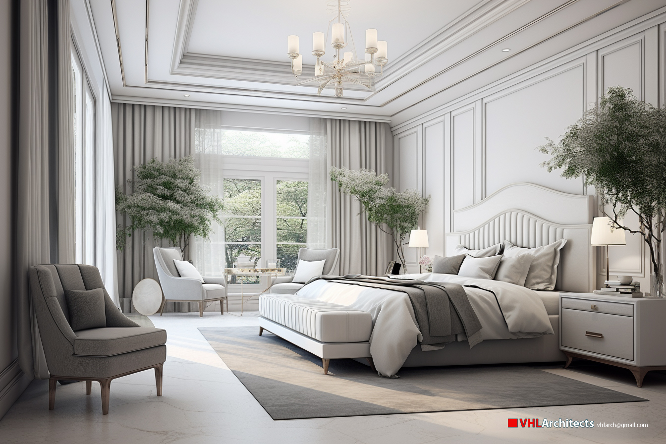 White Classic Villa by VoHuuLinh Architects by Vo Huu Linh Architects ...