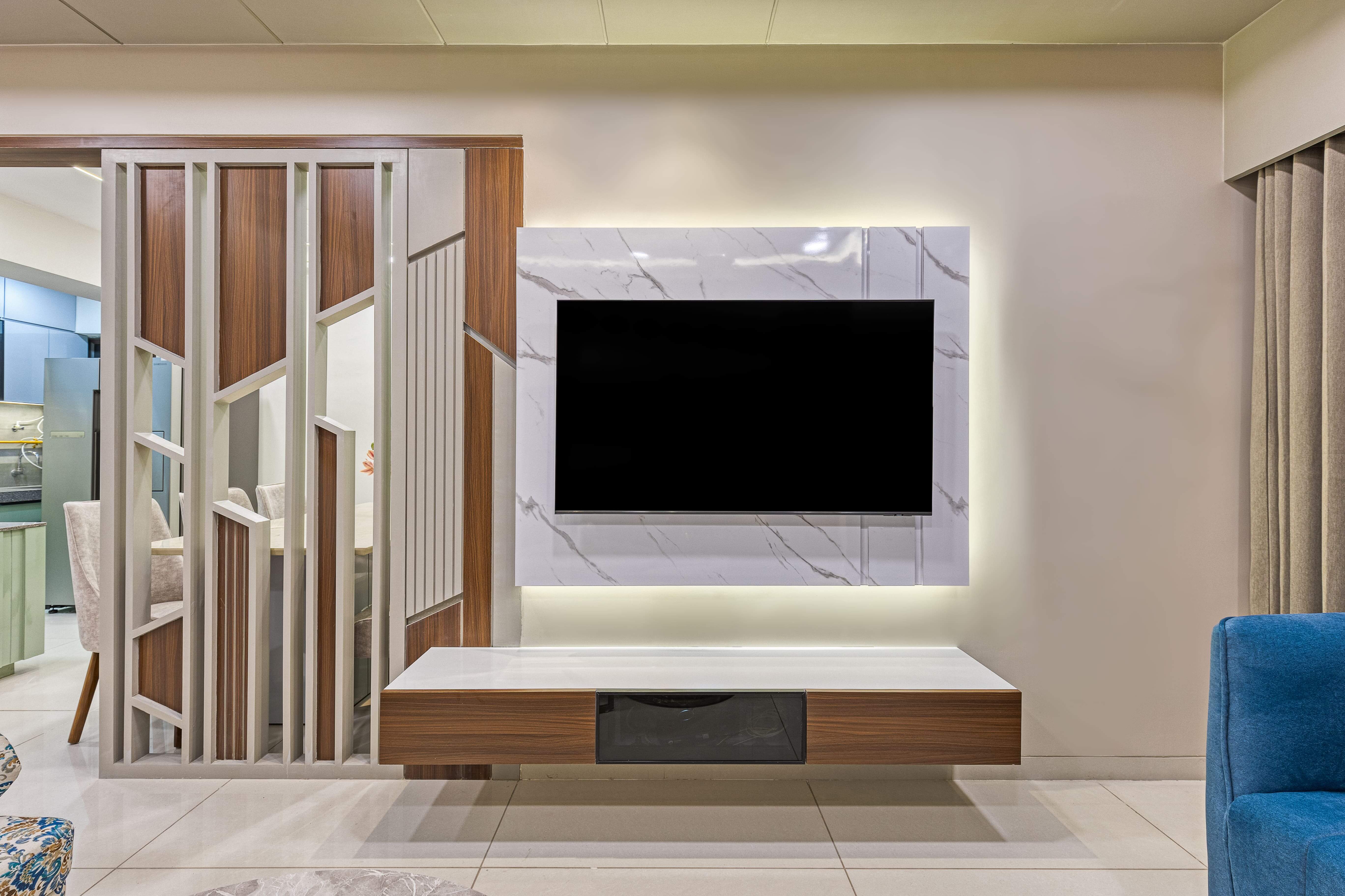 Olive Greens A703 – 3BHK Standard Turnkey Interior Design in Ahmedabad ...