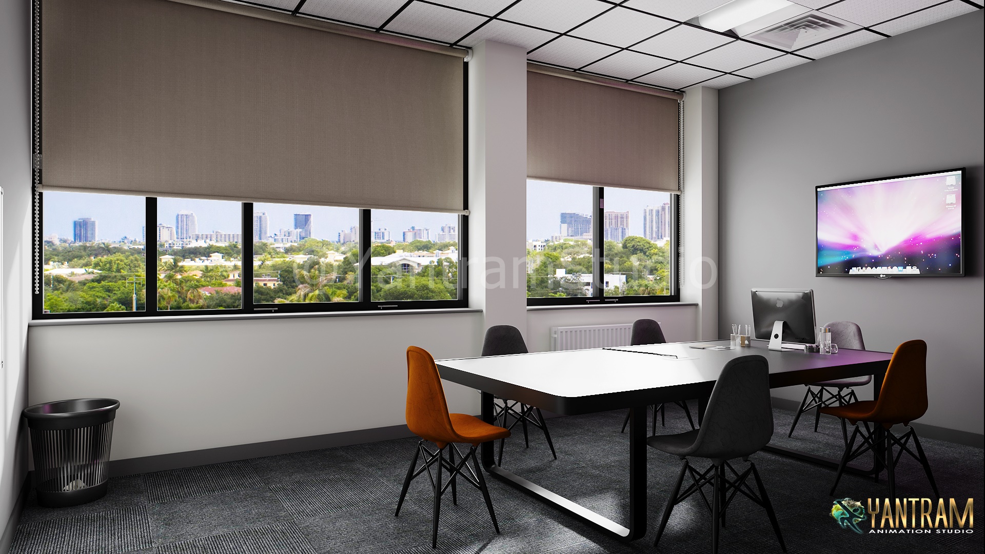 Conference Room Interior Modeling Design Ideas by Yantram architectural ...