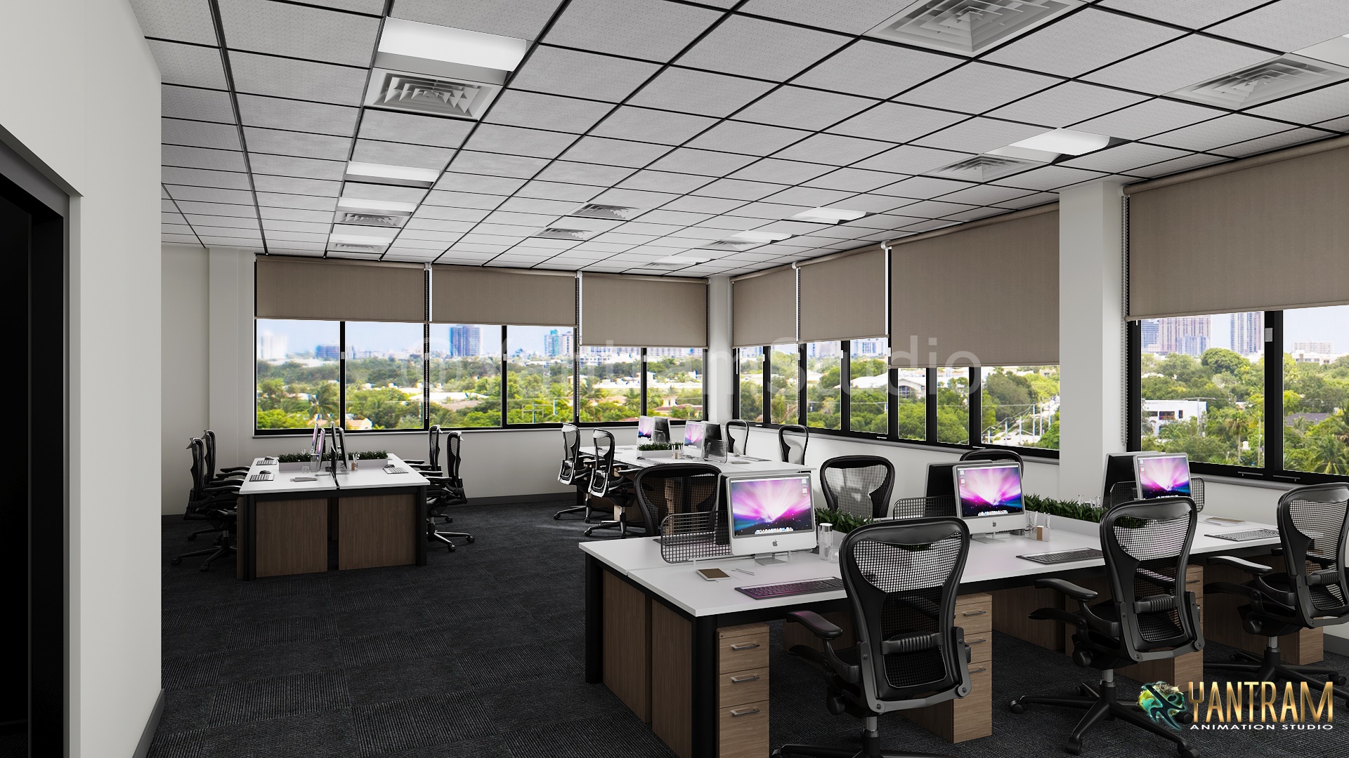 Conference Room Interior Modeling Design Ideas by Yantram architectural ...