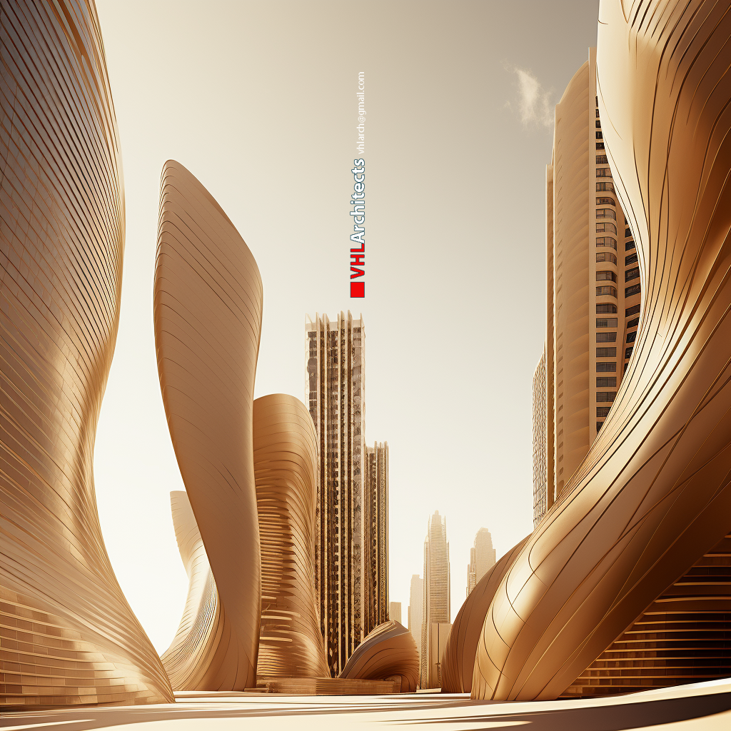 Futuristic city in the Saudi Arabian desert by VHLArchitecs by Vo Huu ...