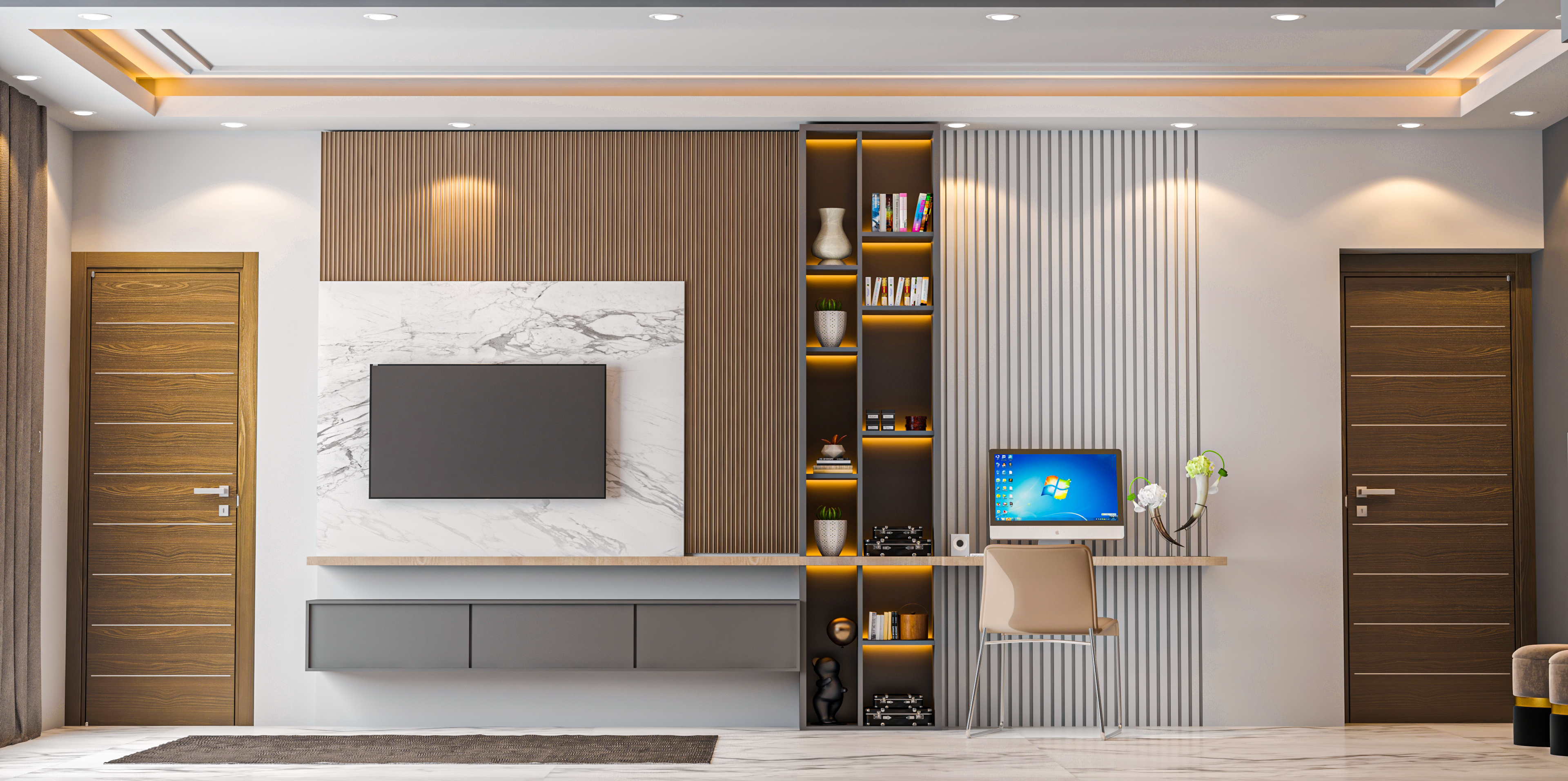 3 BHK Home Interior Designs by Dezine Innovation - Architizer