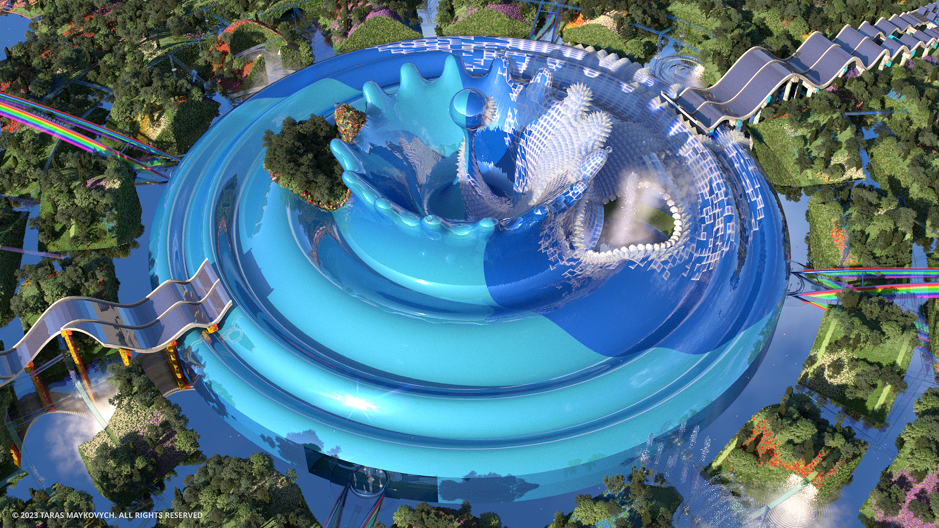 Water Splash Building by Taras3D - Architizer